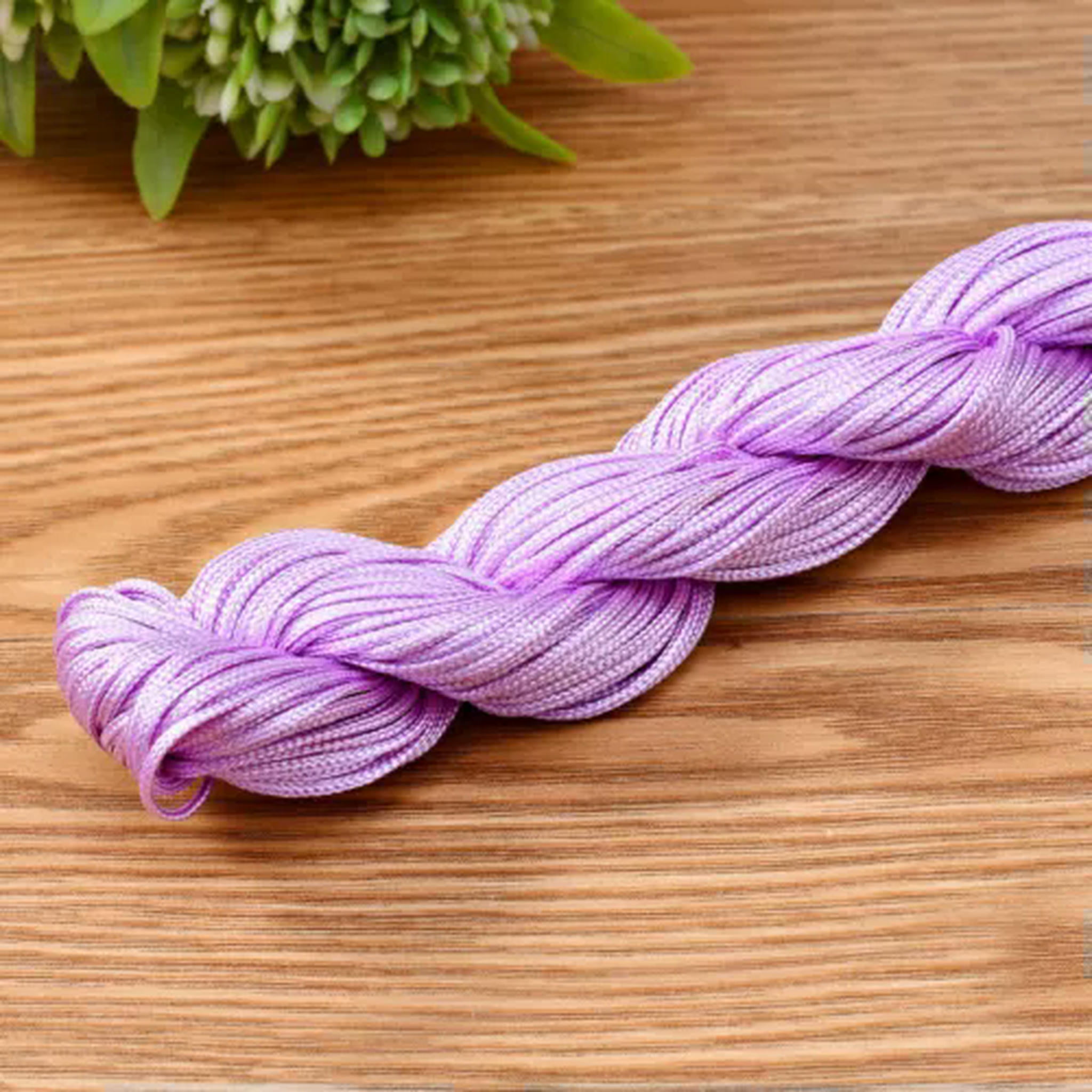 U8MO 25M Chinese knot Thread Macrame Jewelry DIY Cord Rattail Thread ...