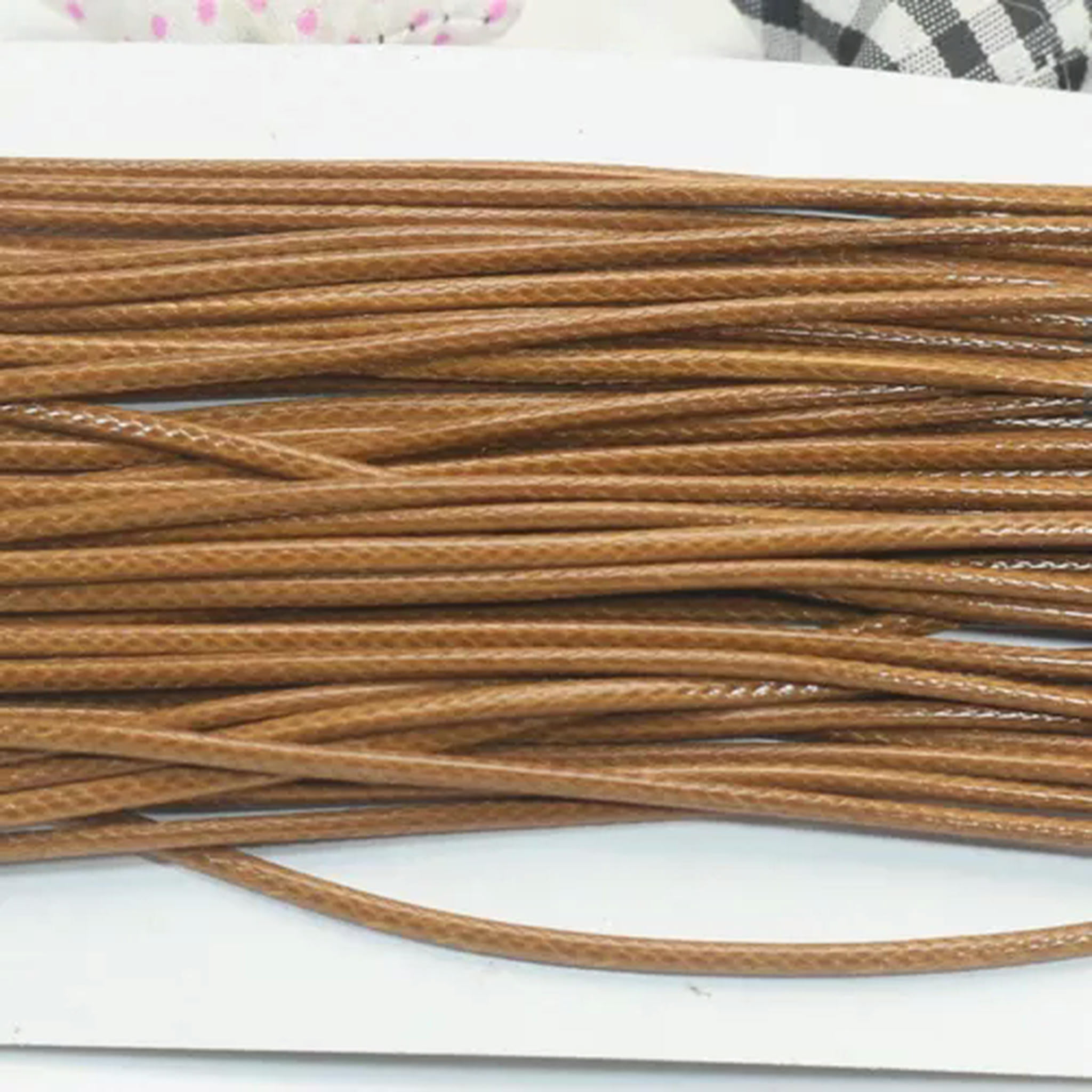 U8MO 30 Yards Spool Korean Waxed Cord String Thread Round 2mm for ...
