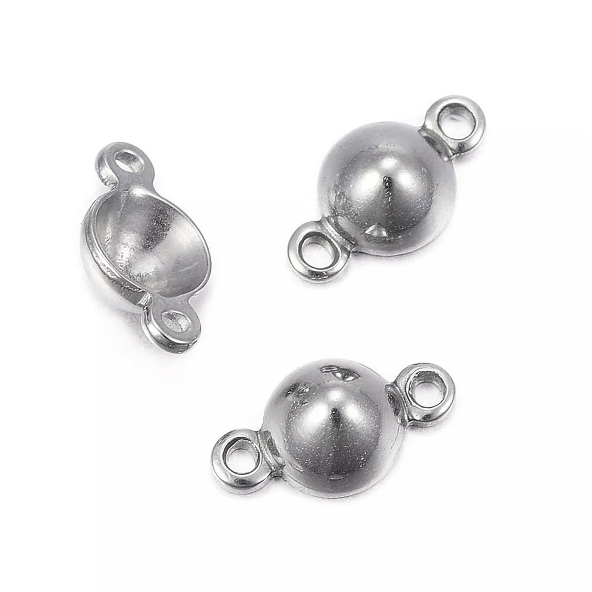 U8MO 300pcs 304 Stainless Steel Point Back Rhinestone Connector Bezel ...