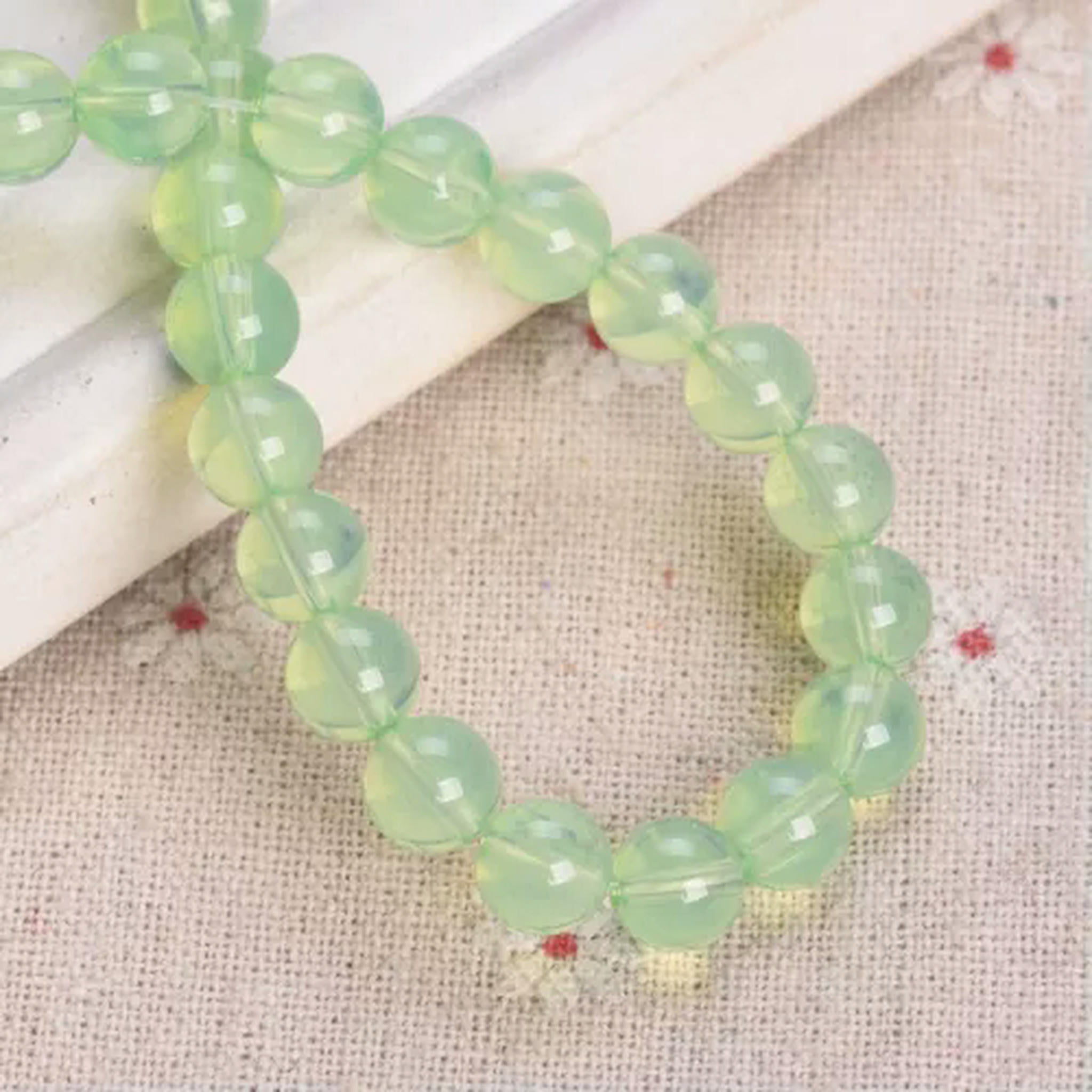 U8MO 30pcs Round 8mm Opaque Glass Loose Beads For Jewelry Making DIY ...