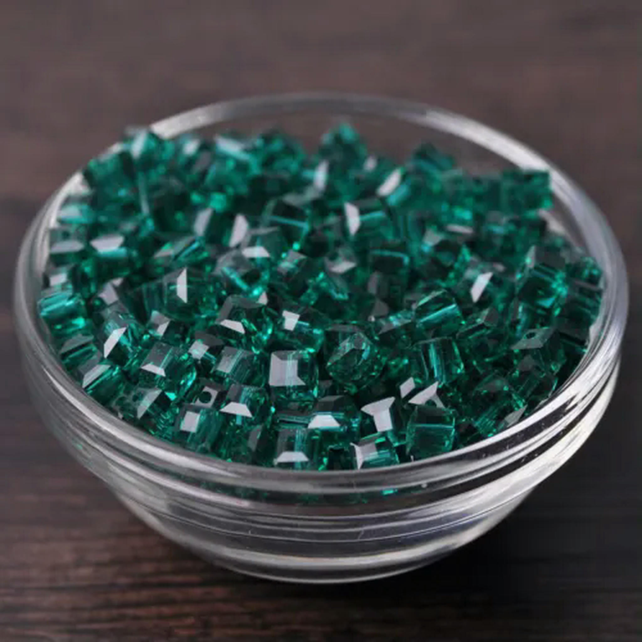 U8MO 3mm 4mm 6mm 8mm 10mm 14mm Crystal Glass Cube Faceted Loose Crafts ...