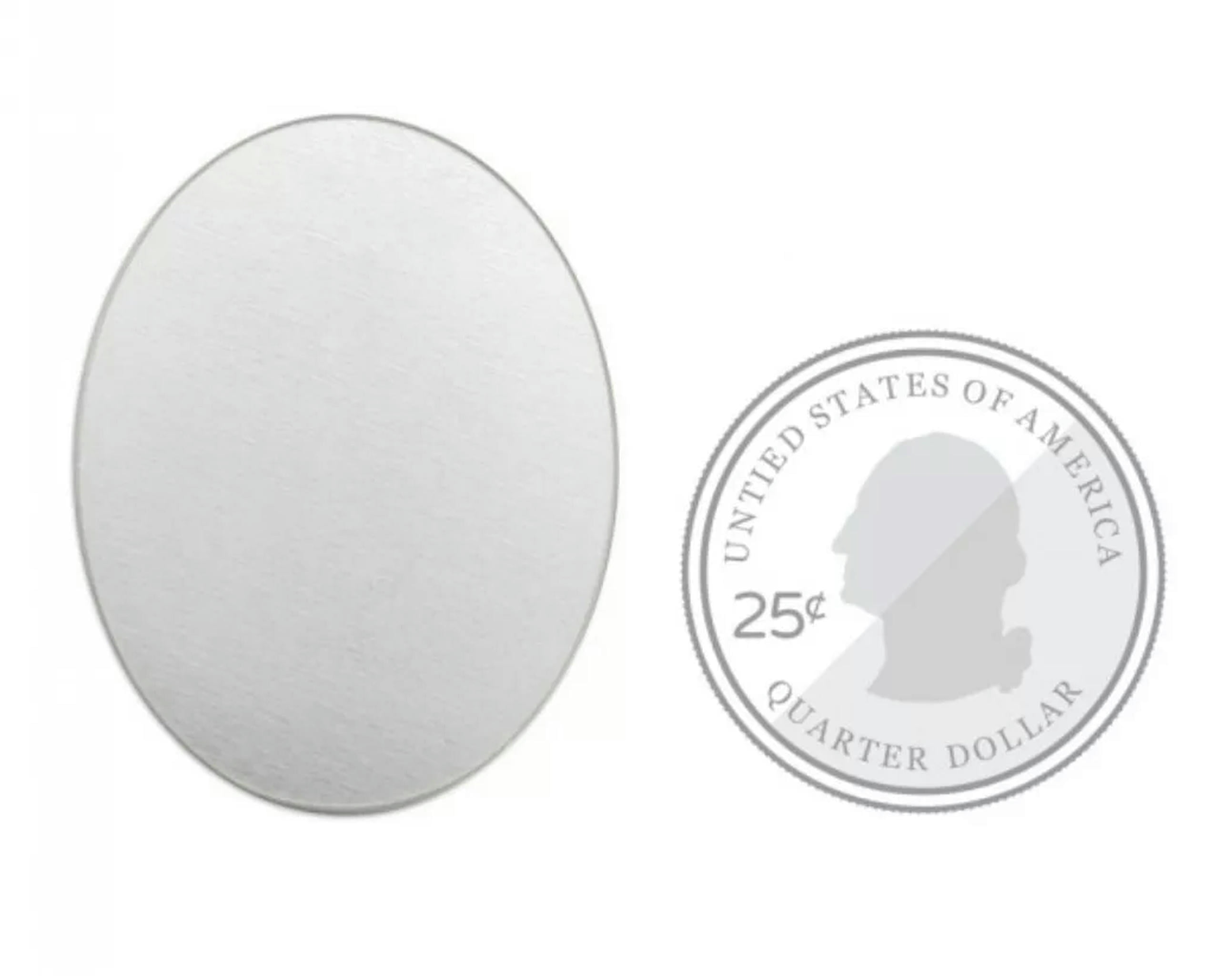 U8MO 4 Aluminum Stamping Blanks Oval Metal Stamping Silver Jewelry ...