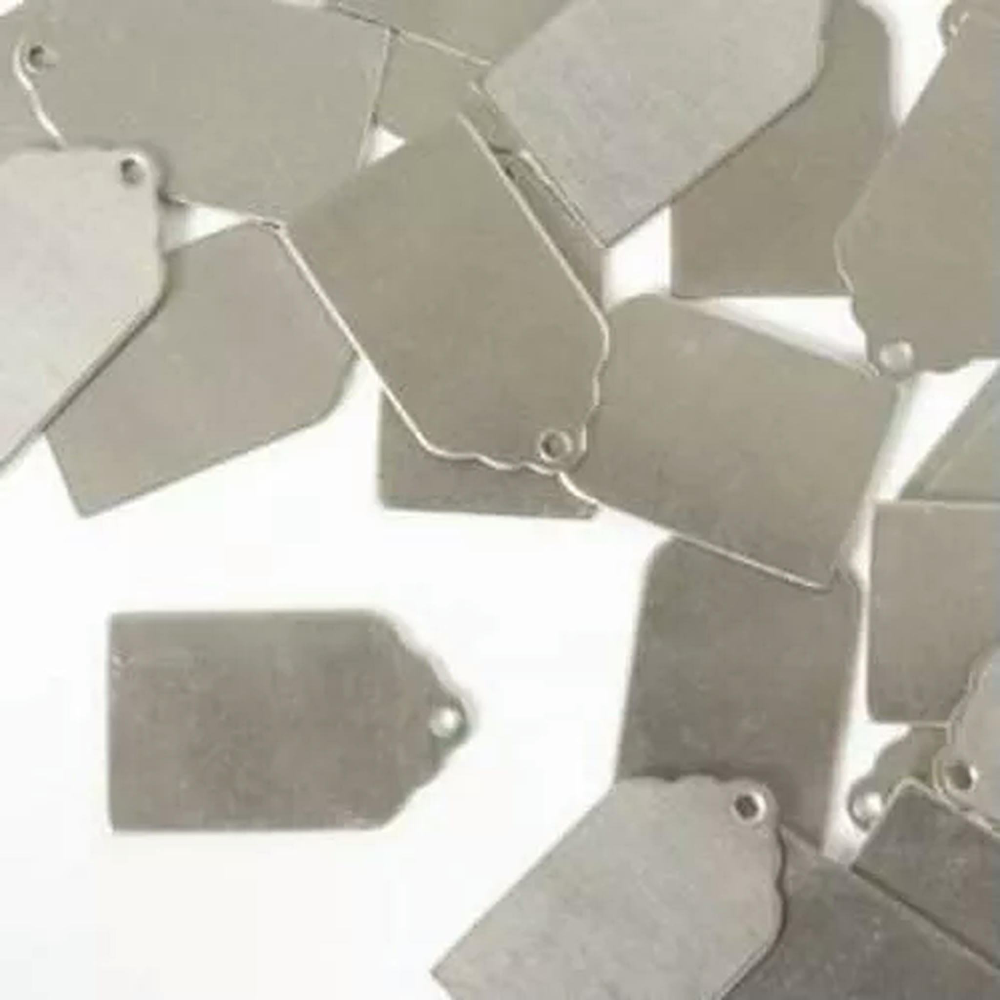 U8MO 4 Stamping Blanks Tag Blanks Metal Blanks Silver Aluminum Metal ...