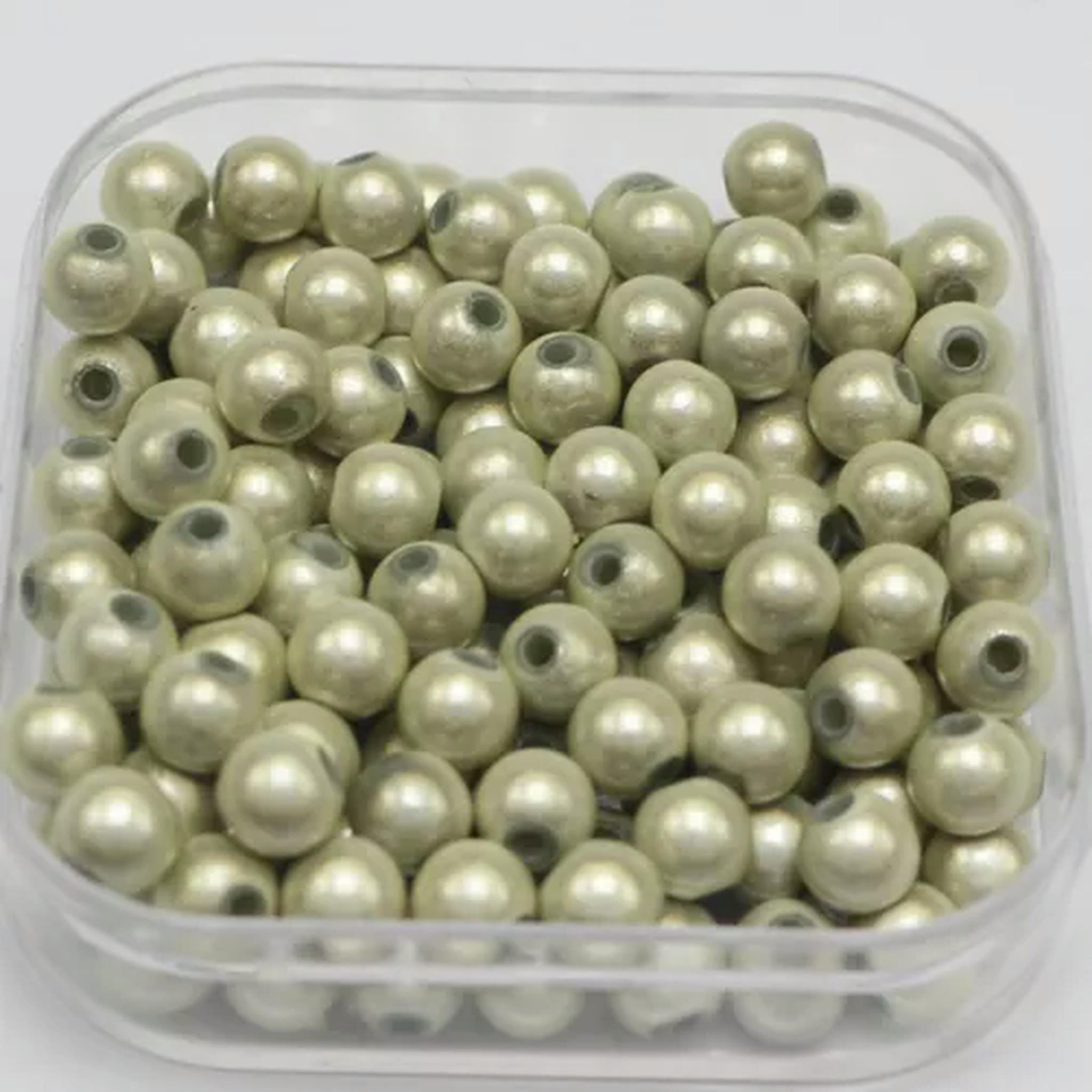 U8MO 400 Pcs 3D Illusion Acrylic Miracle Round beads 6mm Spacer Color ...