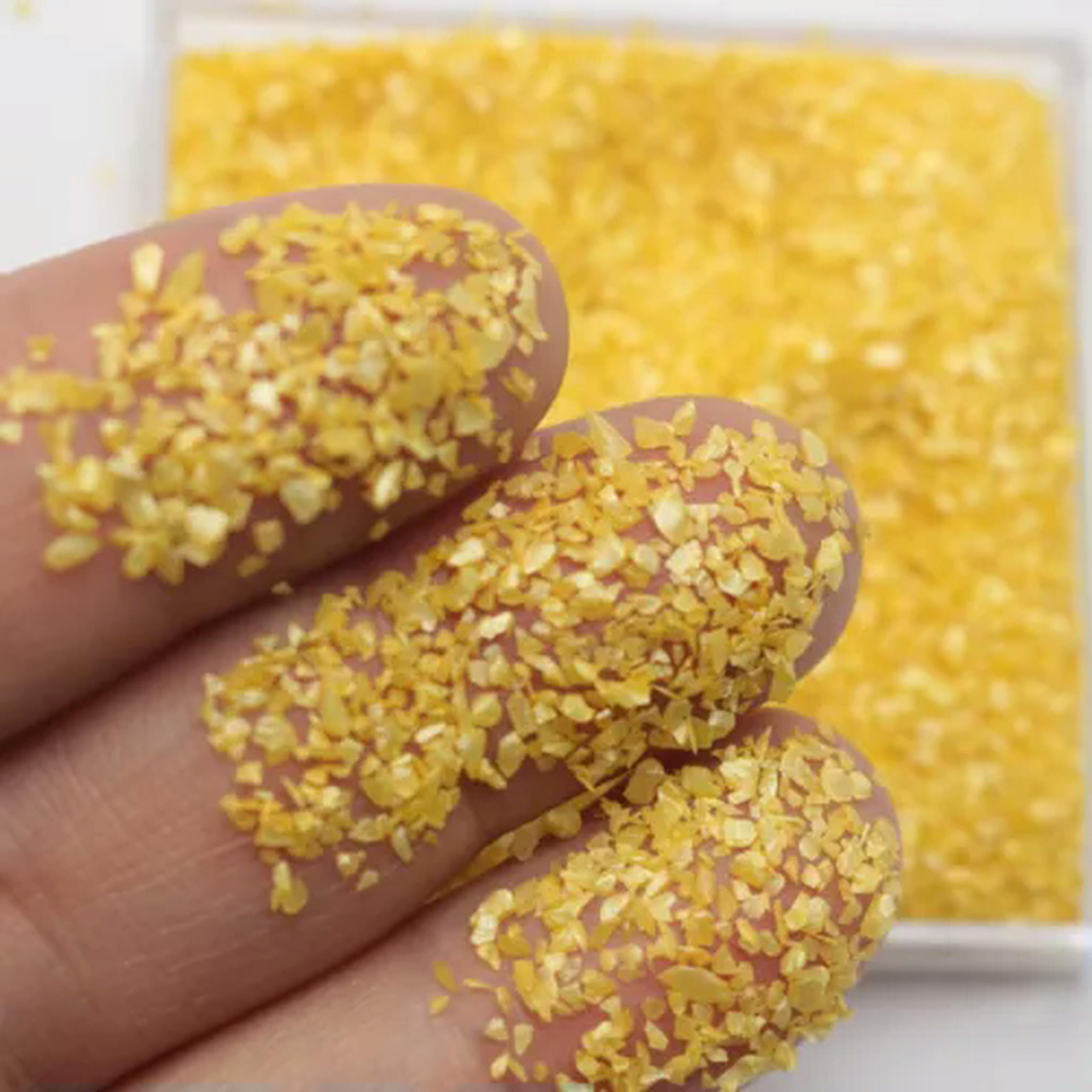 U8MO 45 Gram Crushed Irregular Glass Chips 1-2mm Craft for Nail Art ...