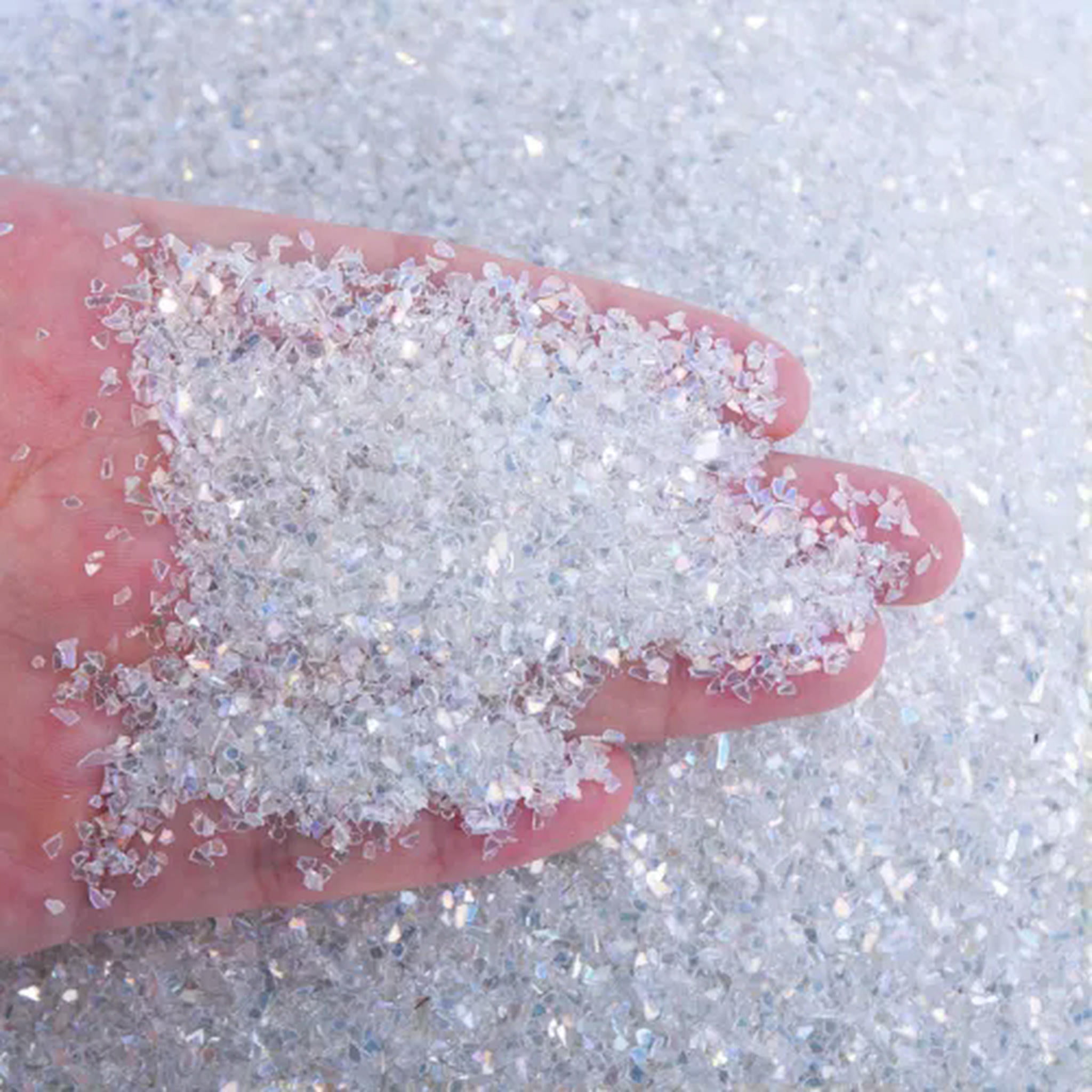 U8MO 45 Gram Crushed Irregular Glass Crystal Thnin Chips Craft Nail Art ...