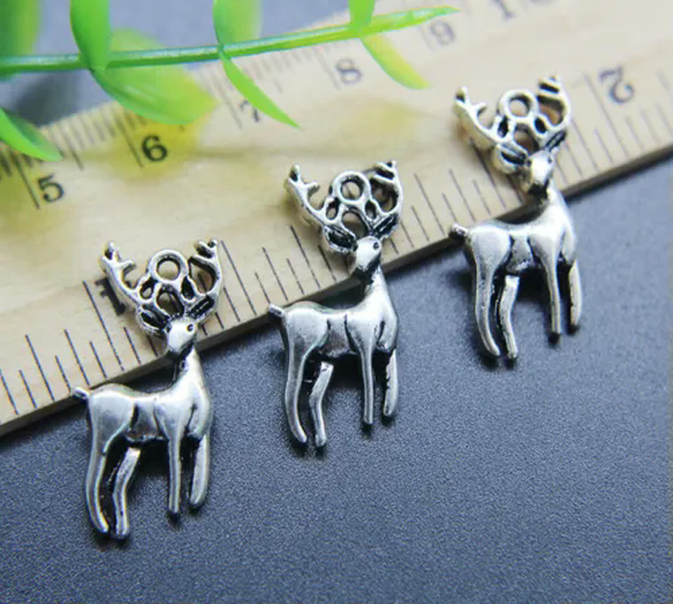 U8MO 5/20/50X Retro Deer Elk Alloy Charms Pendant Jewelry Making DIY 26 ...