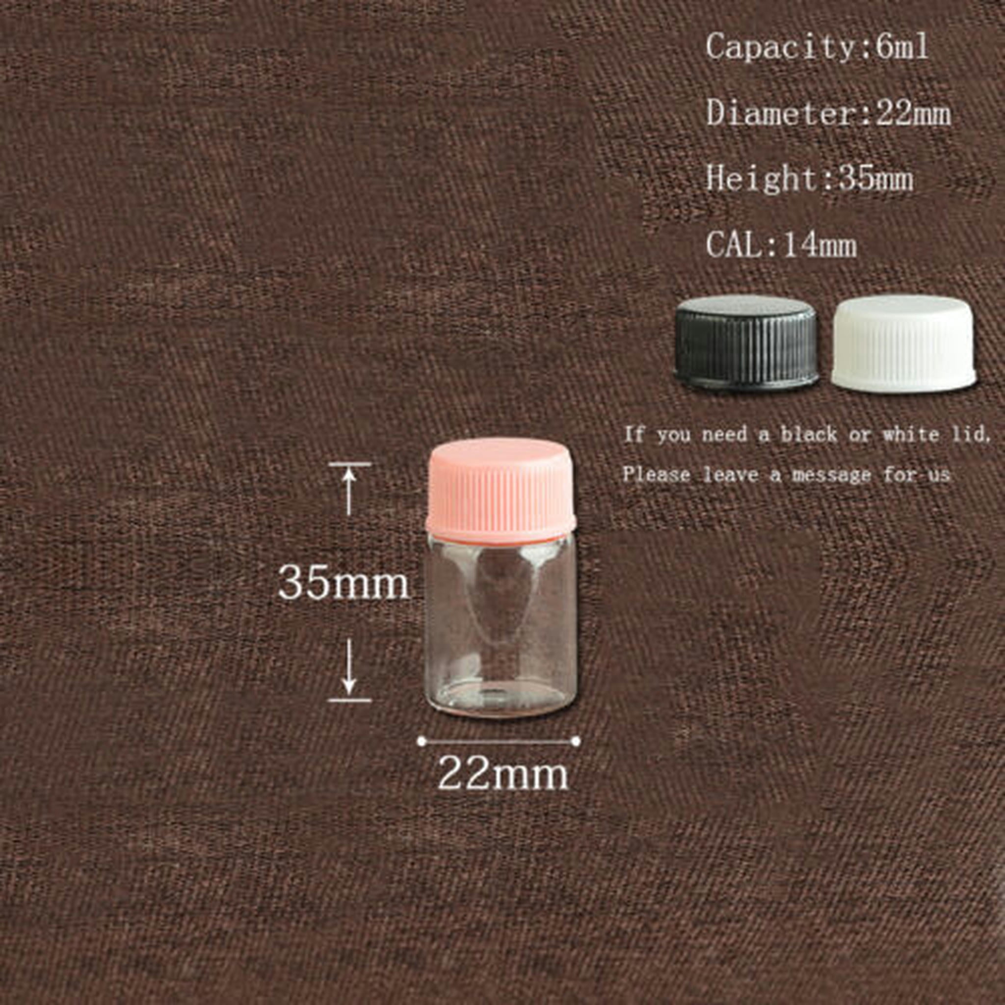 U8MO 5~22ml Glass Vial Jars Transparent Bung Test Tube Bottle Crafts ...