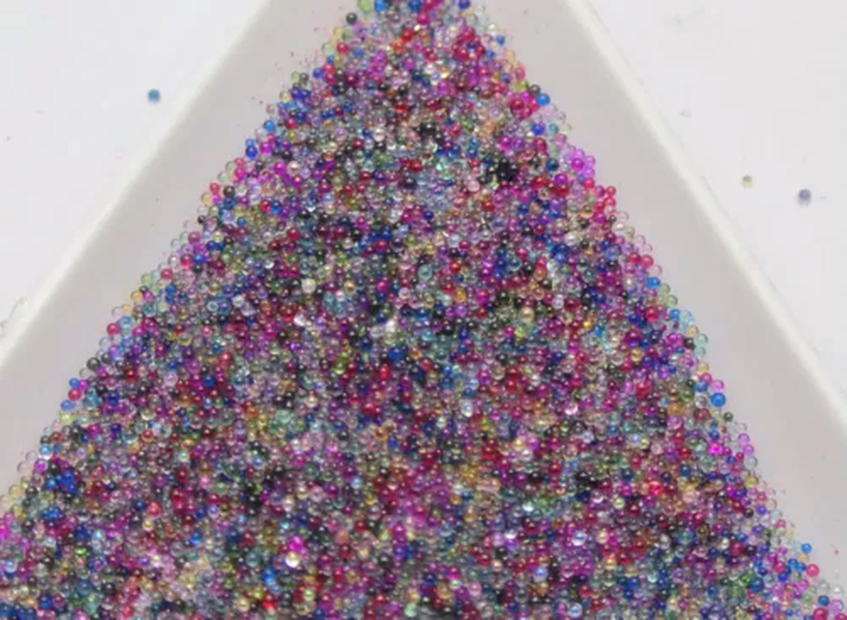 U8MO 50 Gram Caviar Glass Mini Micro Beads 0.6-0.8mm + Storage Box Pick ...