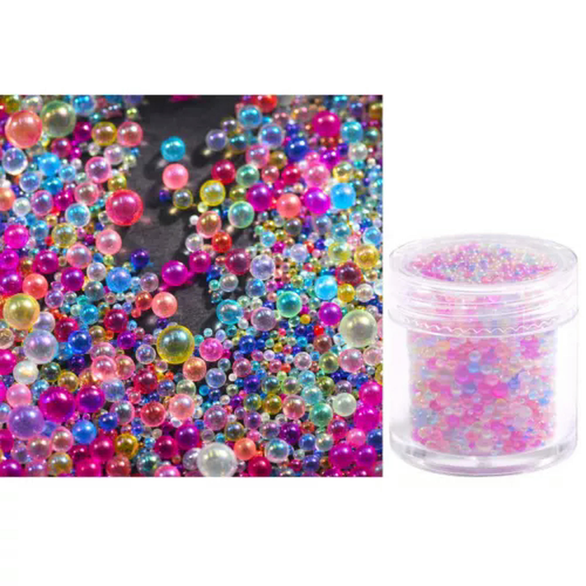 U8MO 50 Gram Glass Caviar MicroBeads Bubbles Balls Beads Fillers Mixed ...