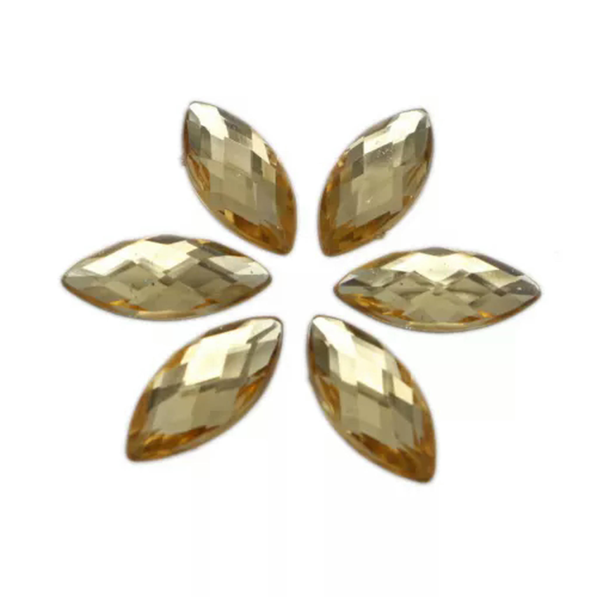 U8MO 500 Flatback Acrylic Horse Eye Rhinestone Gems 9X20mm No Hole ...