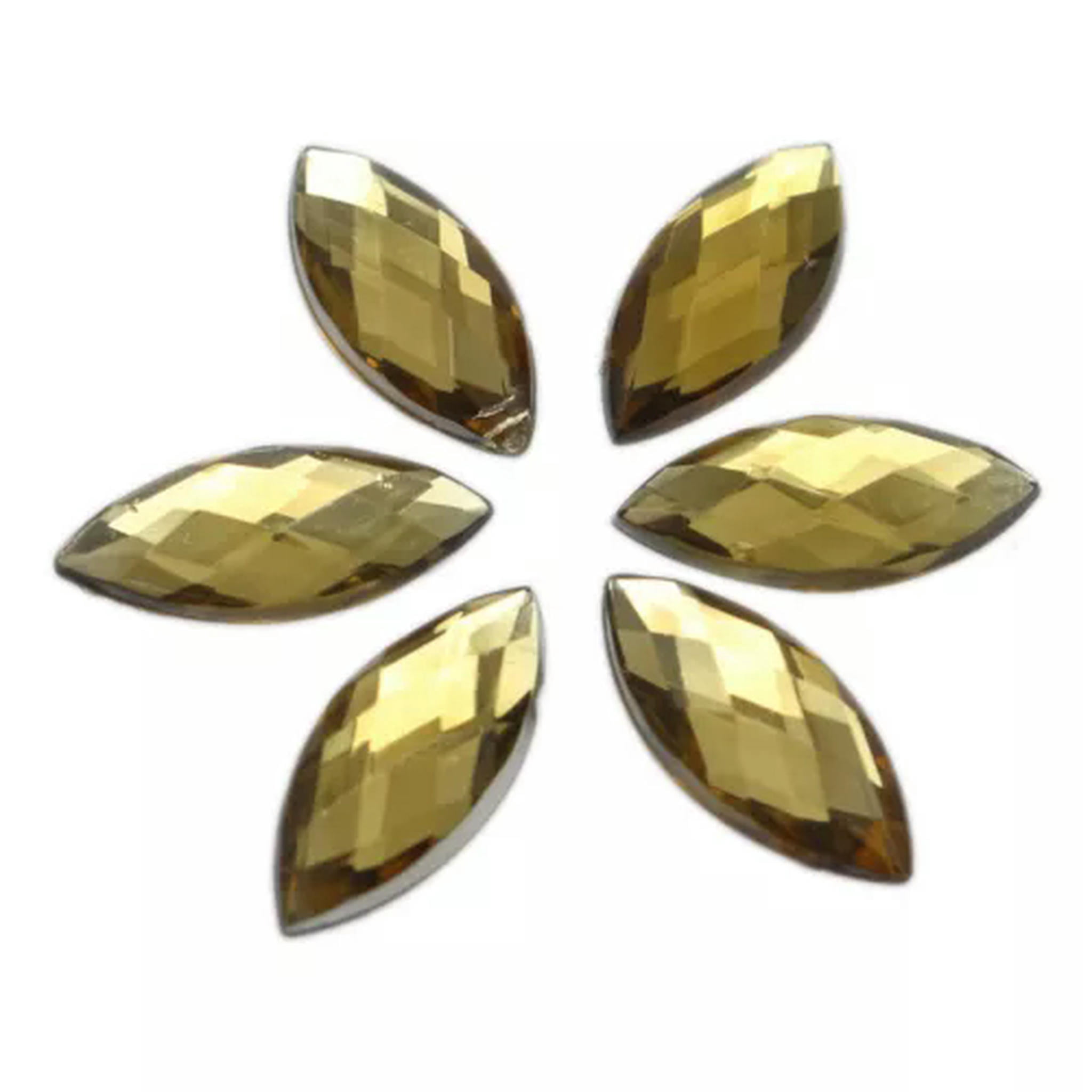 U8MO 500 Flatback Acrylic Horse Eye Rhinestone Gems 9X20mm No Hole ...