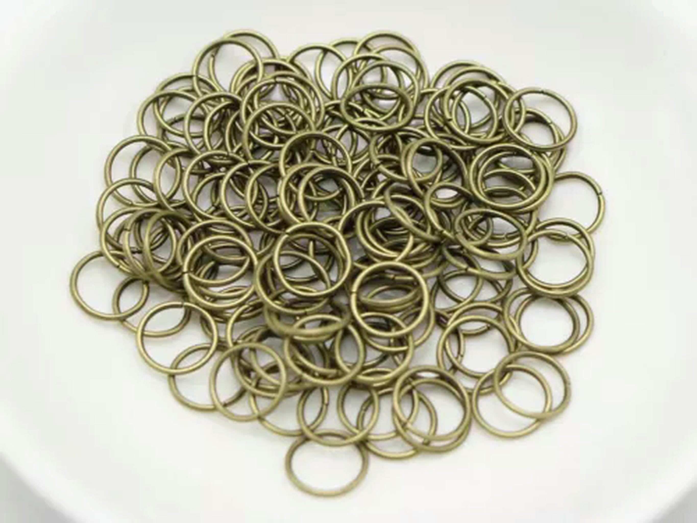 U8MO 500 Metal Open Jump Ring 10X1mm Round Loop O-Ring Link Connector ...