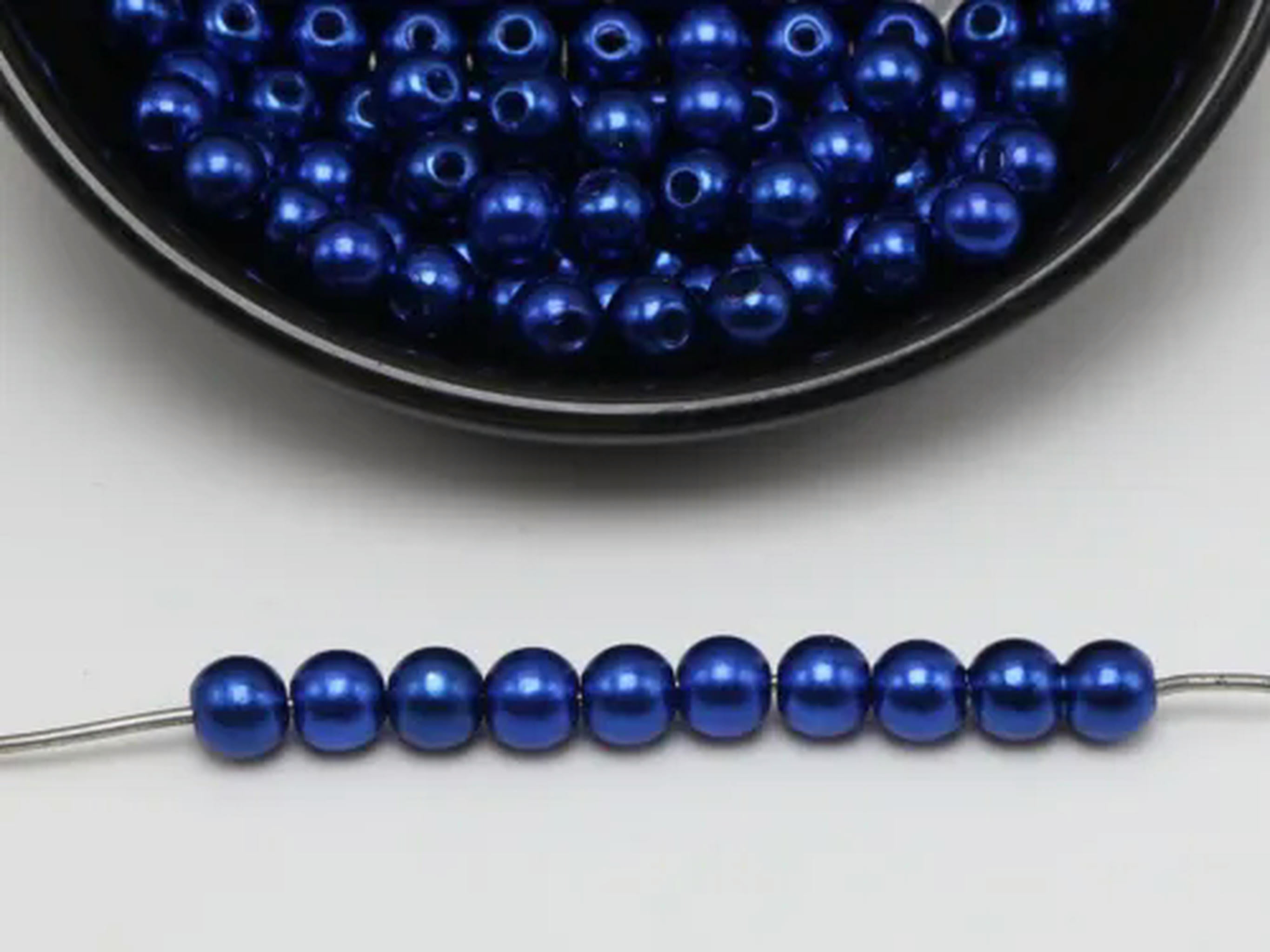 U8MO 500 Pcs 6mm Plastic Faux Pearl Round Beads Imitation Pearl Color ...