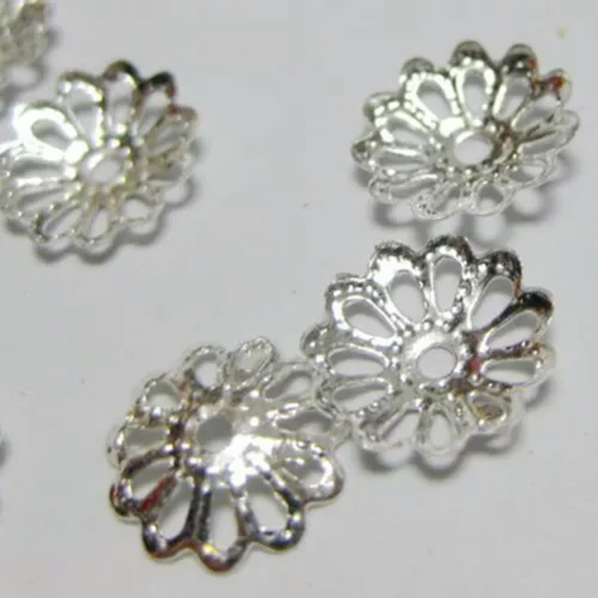U8MO 500 pcs Filigree Flower 9mm Bead Caps End Caps for Craft DIY ...