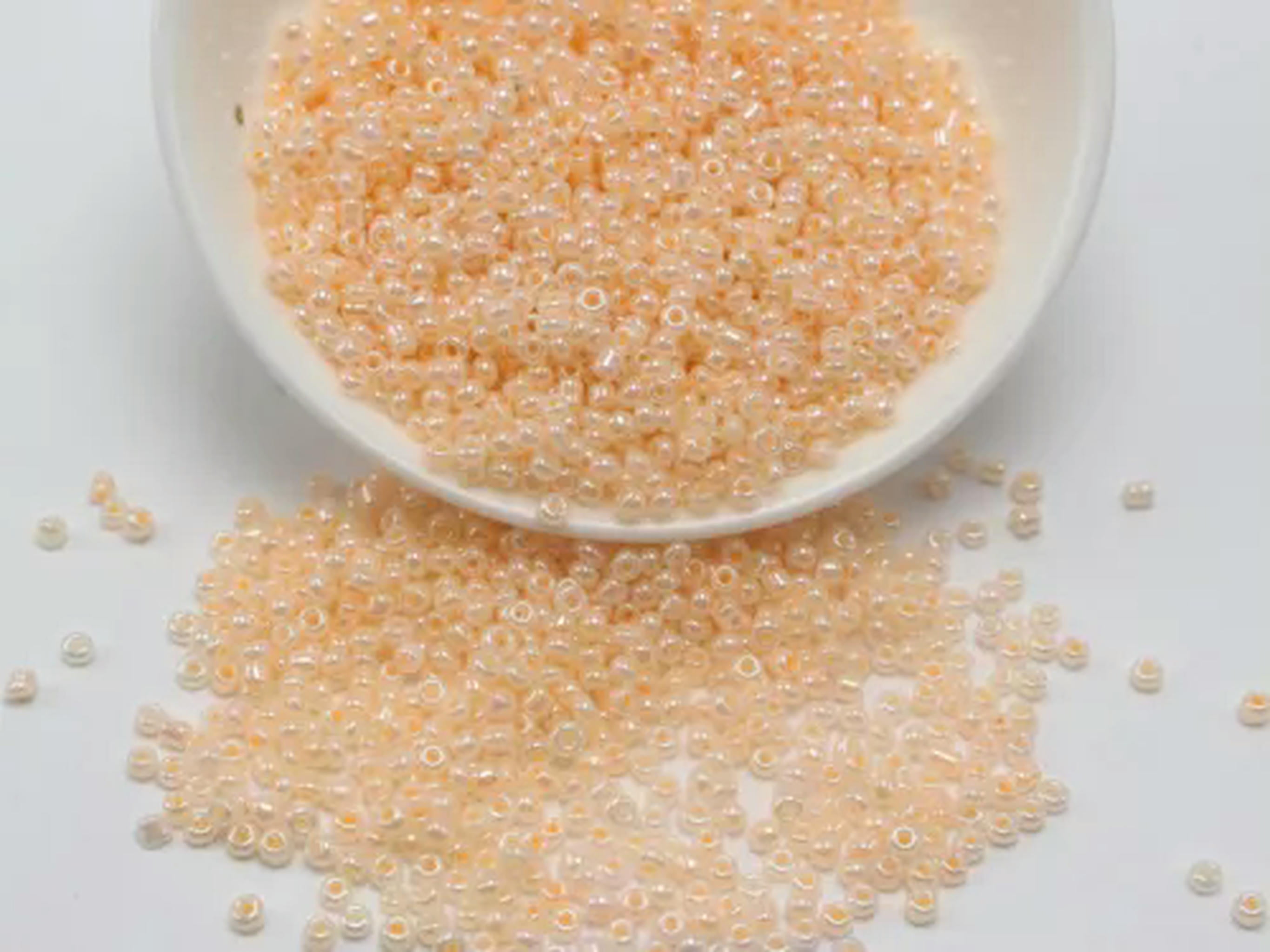 U8MO 5000pcs Ceylon Pearl Glass Beads 2mm (10/0) + Storage Box Jewelry ...