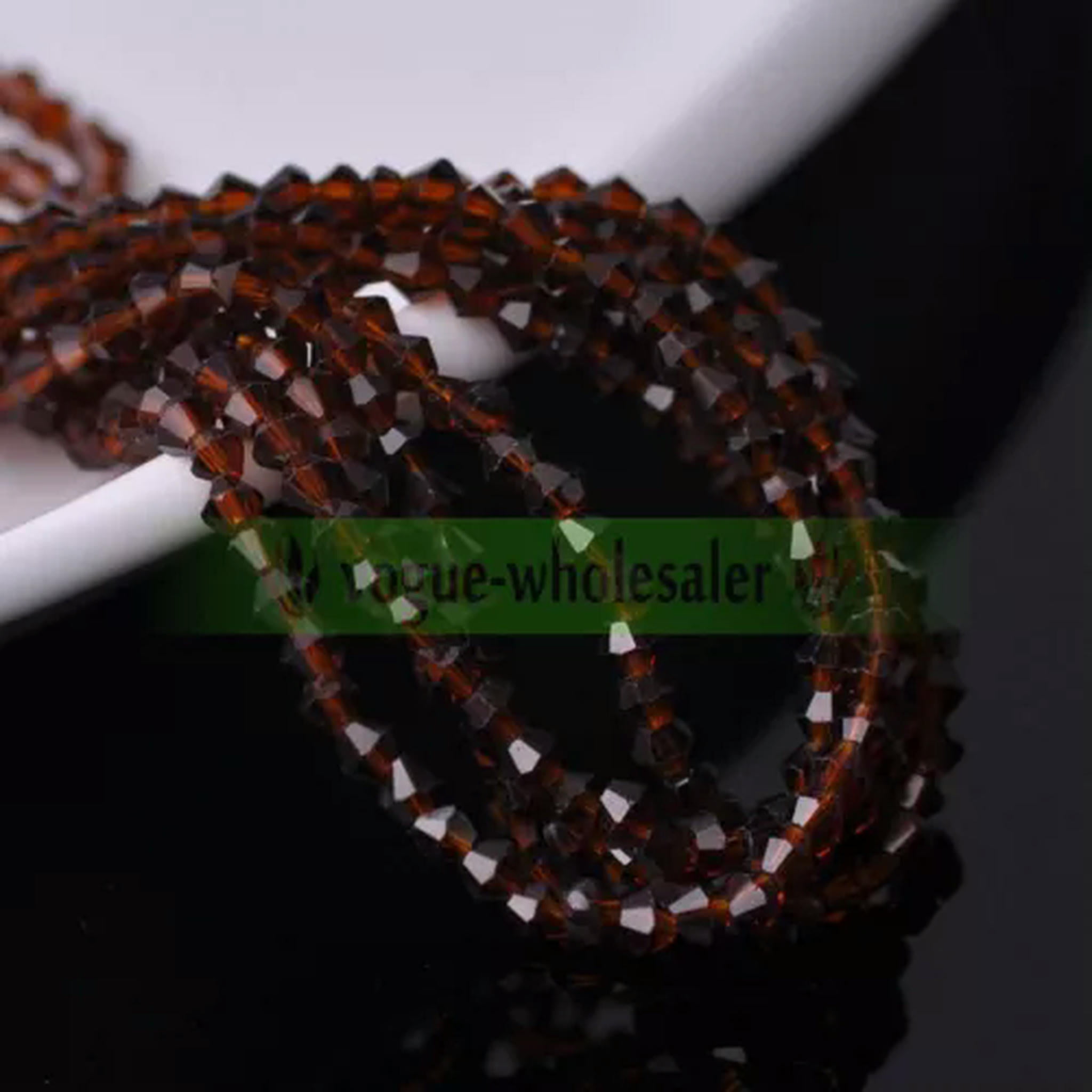 U8MO 500pc 3mm Bicone Faceted Crystal Glass Loose Spacer Beads lot for ...