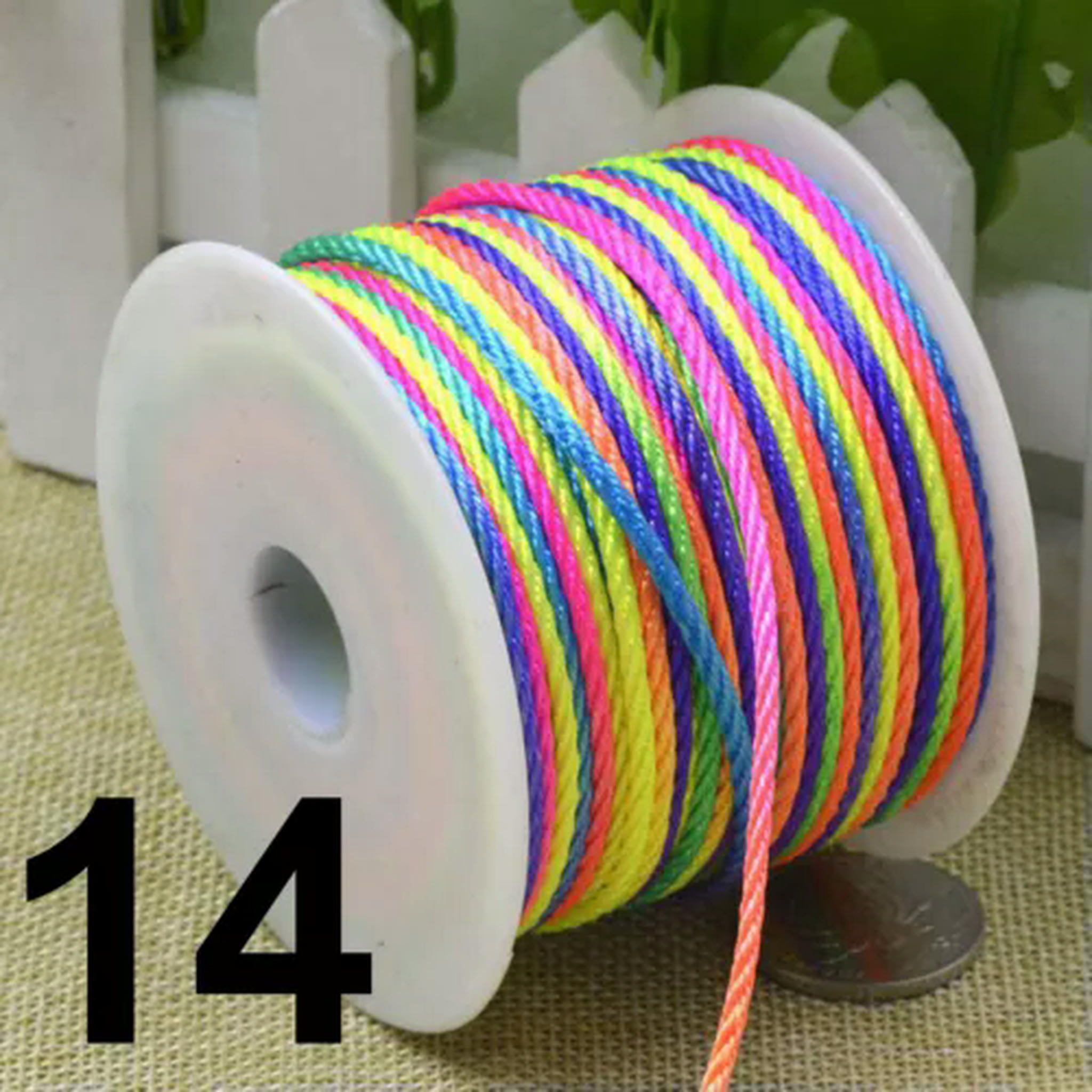 U8MO 50Meter Nylon String Chinese Satin Silk Braided Cord 1mm Love ...