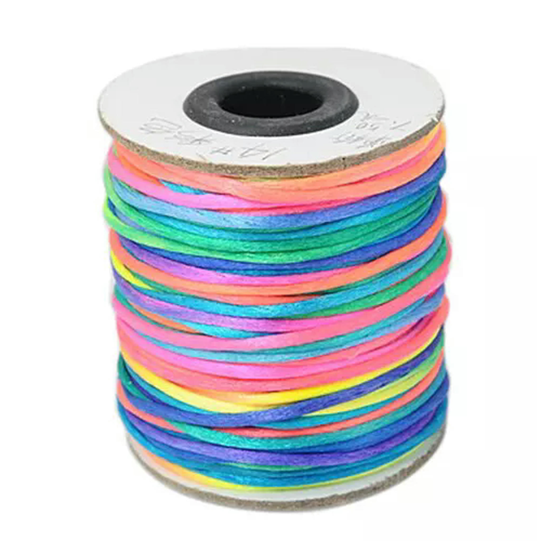 U8MO 50yards/roll Nylon Rattail Satin Cord Beading String Chinese ...