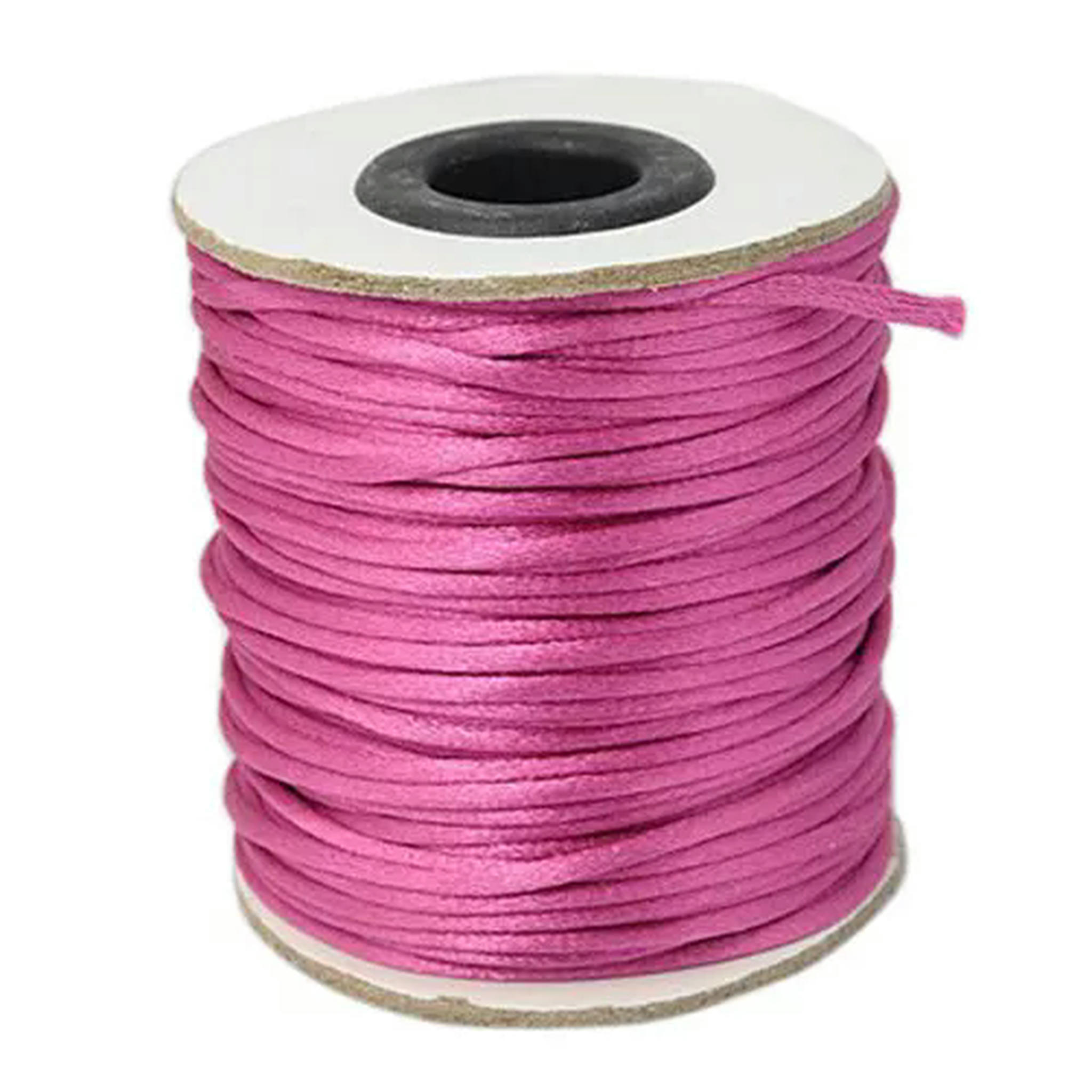 U8MO 50yards/roll Nylon Rattail Satin Cord Beading String Chinese ...