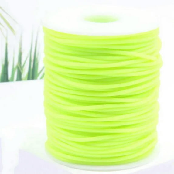 U8MO 55 Yard 2mm Soft Hollow Rubber Tubing Jewelry Cord Cover Memory ...