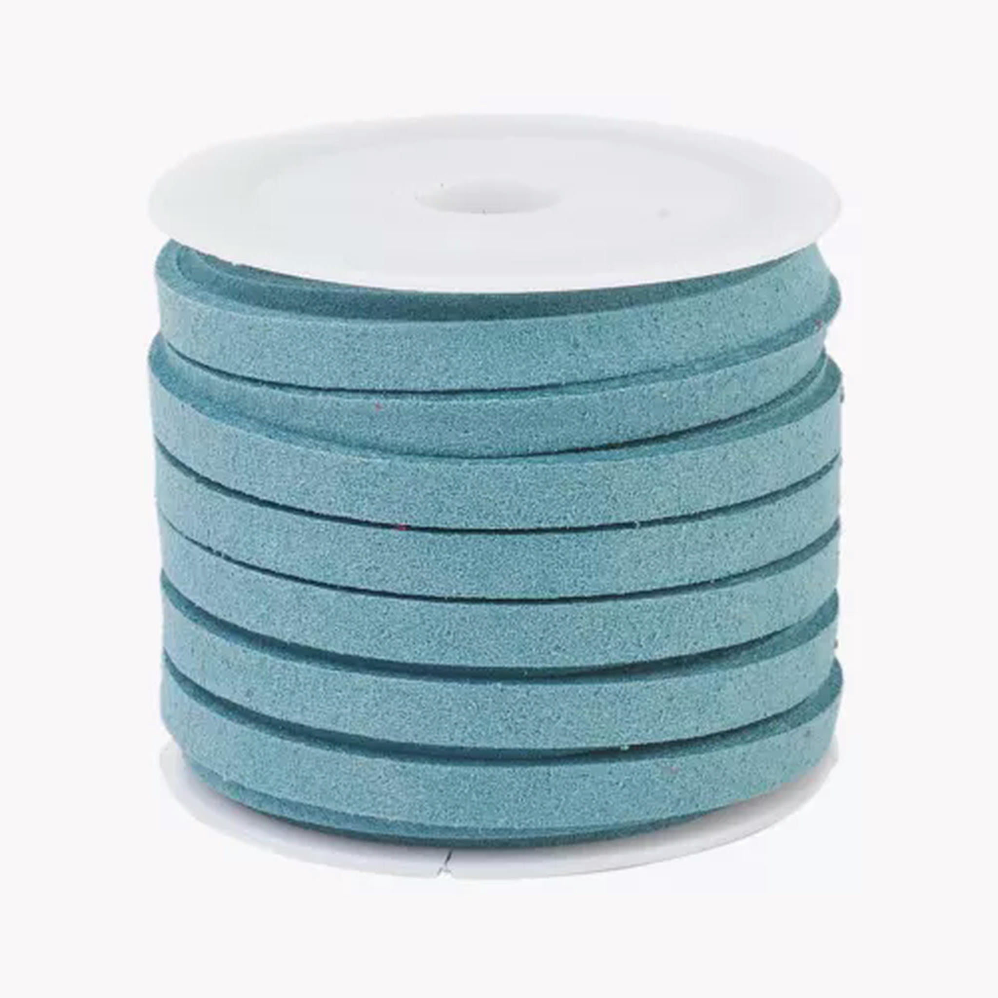 U8MO 5m/Roll Faux Suede Lace Flat Cord Velvet Beading String Crafting ...