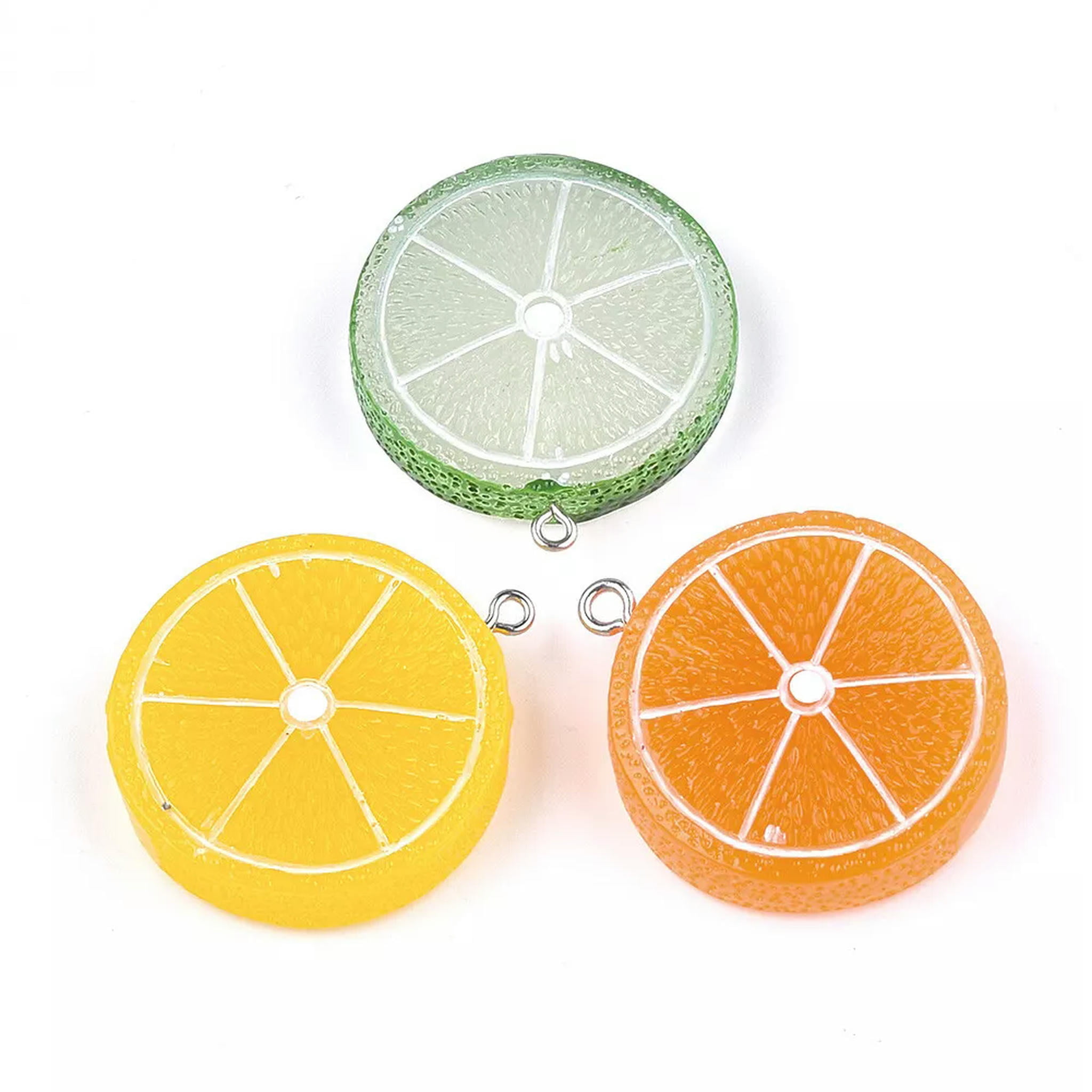 U8MO 5pc Resin Lemon Pendants Mini Cute Fruit Charms Crafting Jewelry ...