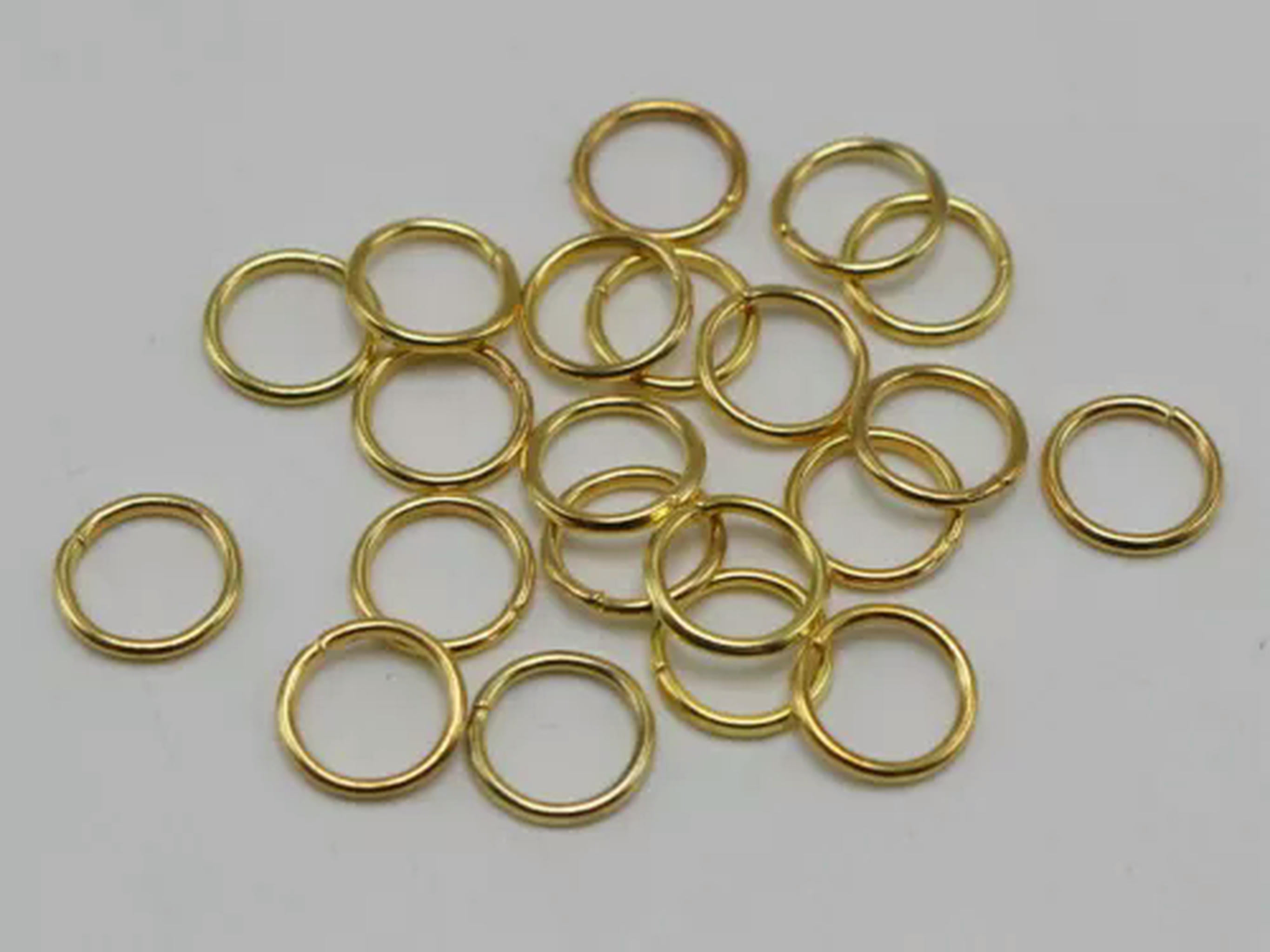 U8MO 600 Metal Open Jump Ring 8X1mm Round Loop O-Ring Link Connector ...