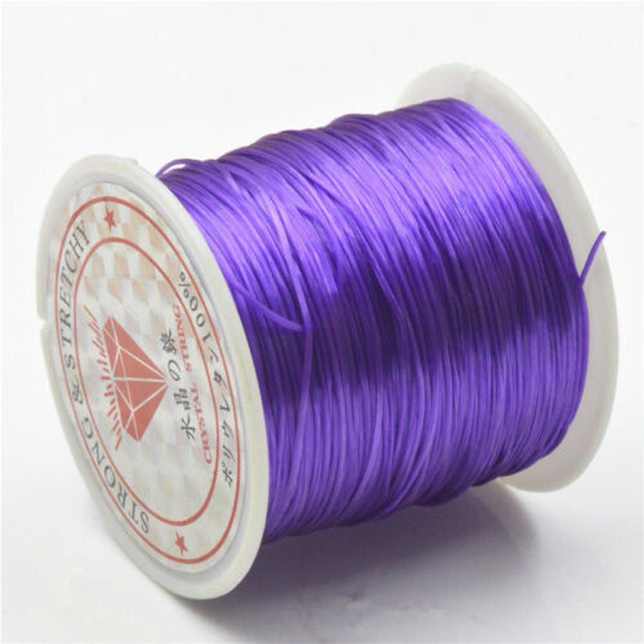 U8MO 60M/Roll Jewelry Making Strong Elastic String Crystal Transparent ...