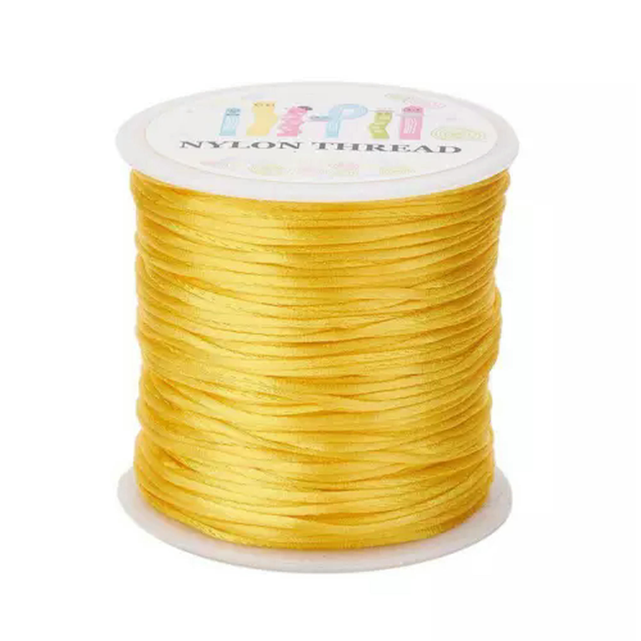 U8MO 70m/roll Nylon Thread Rattail Satin Cord Chinese Knot Craft ...
