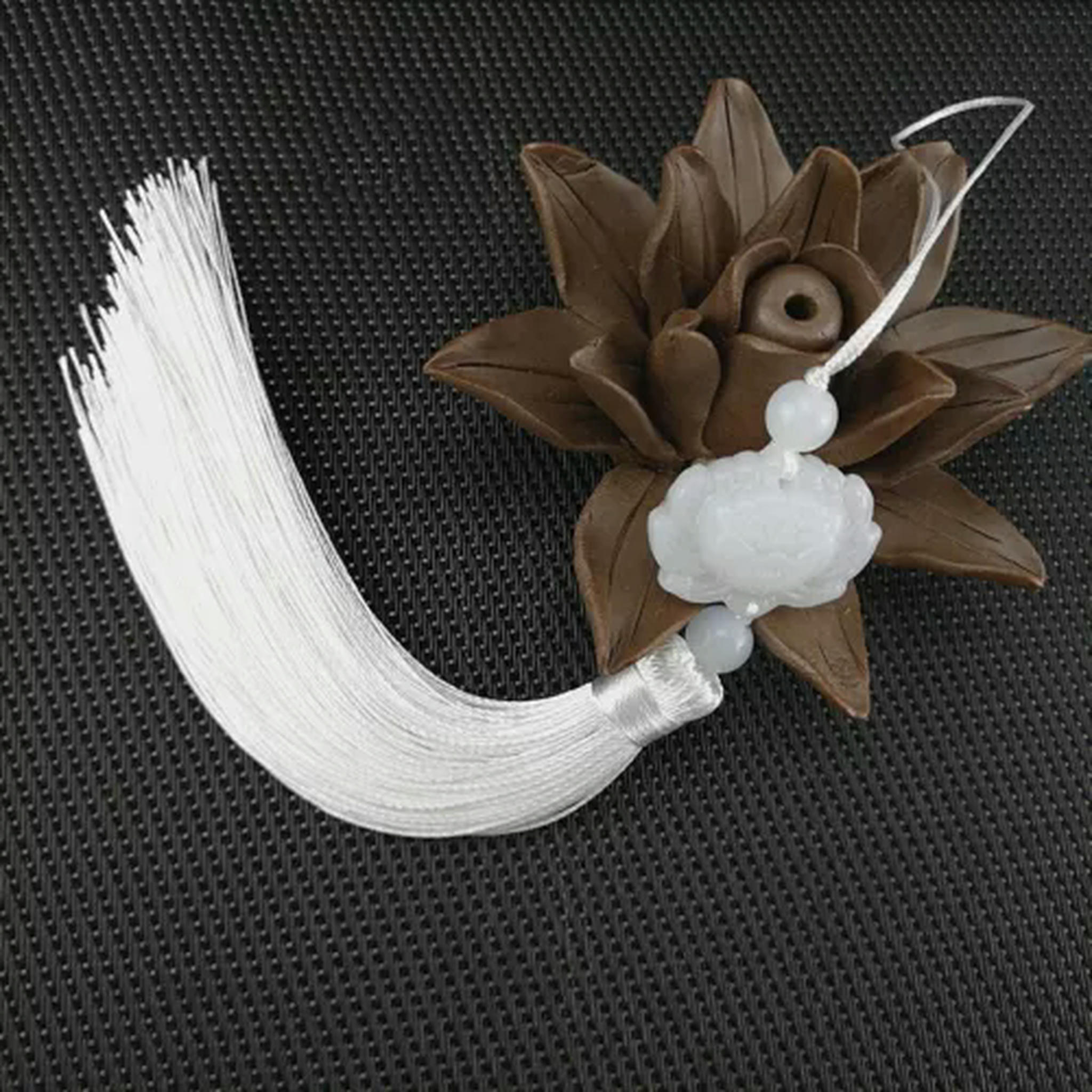 U8MO Beads lotus pendant tassel Trim Crafts jewelry making DIY 27 color ...