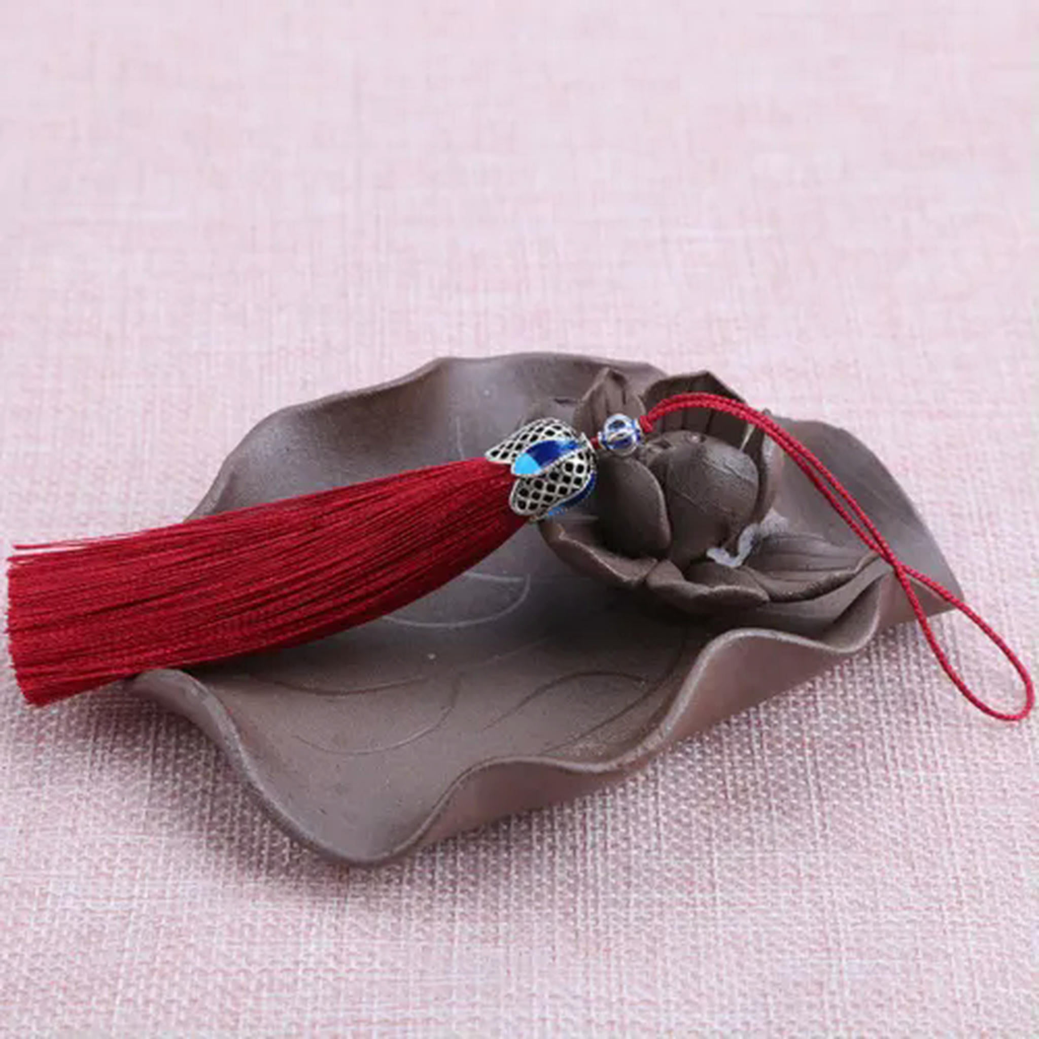 U8MO Blue Crown Tassel Clothing Bookmark Comb Pendant Jewelry Making ...