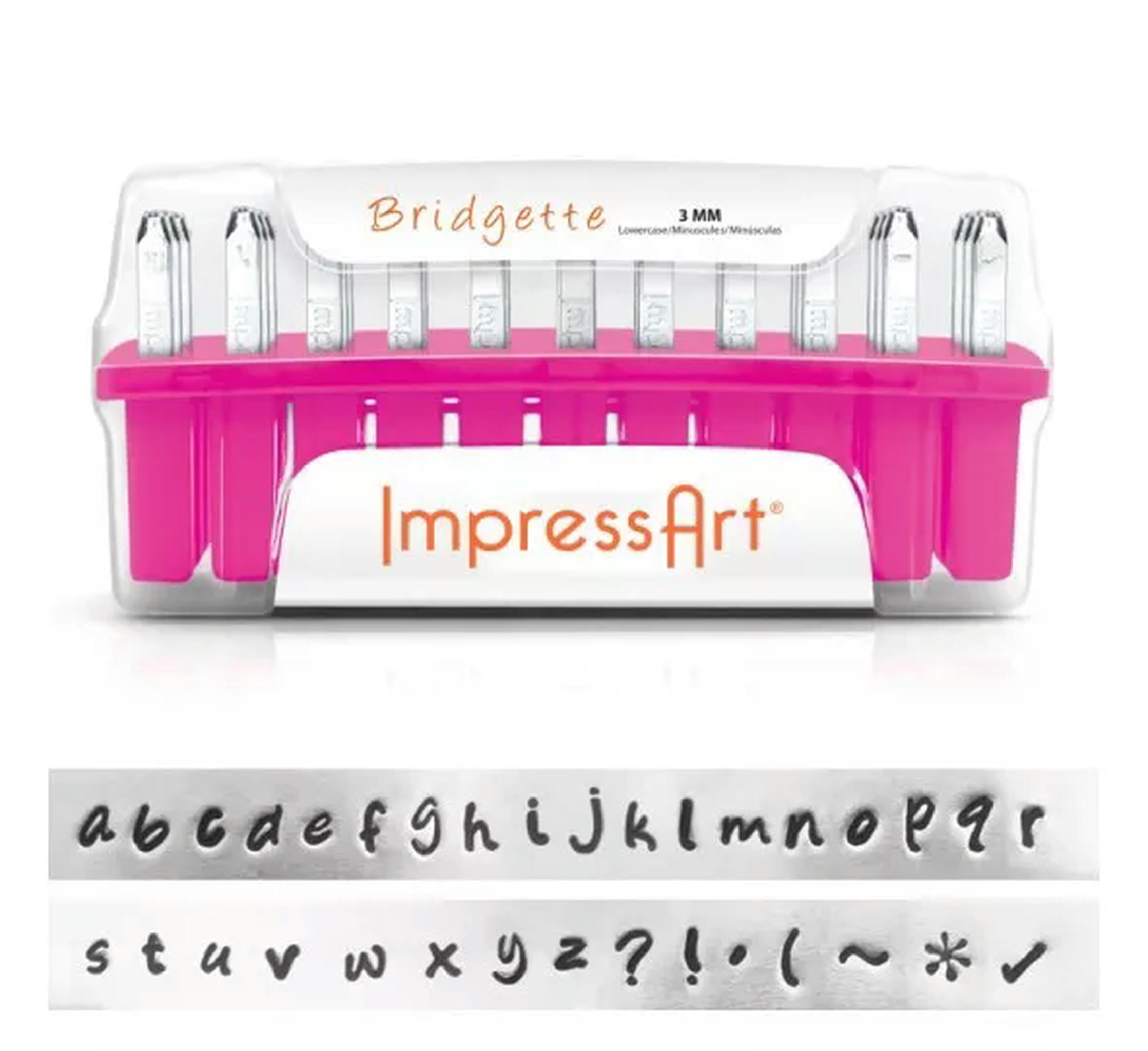 U8MO Bridgette Lowercase Letter Metal Stamps Punches Hand Stamping Kit ...