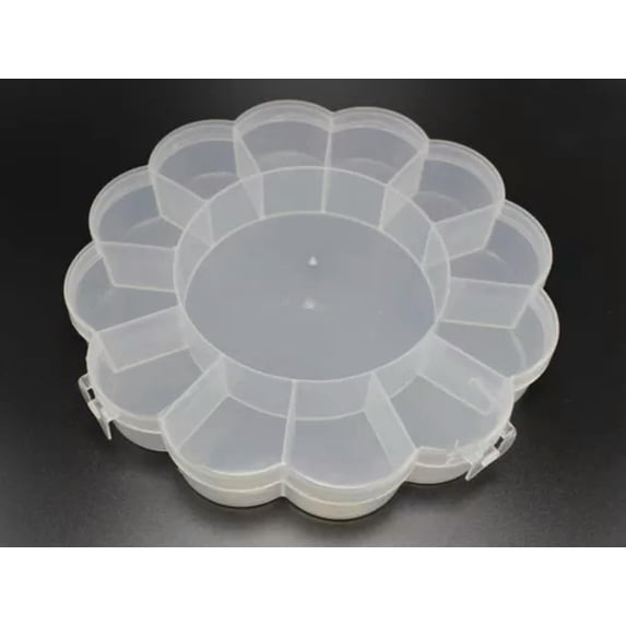U8MO Clear Plastic Box Case compartments Bead Display Storage Container ...