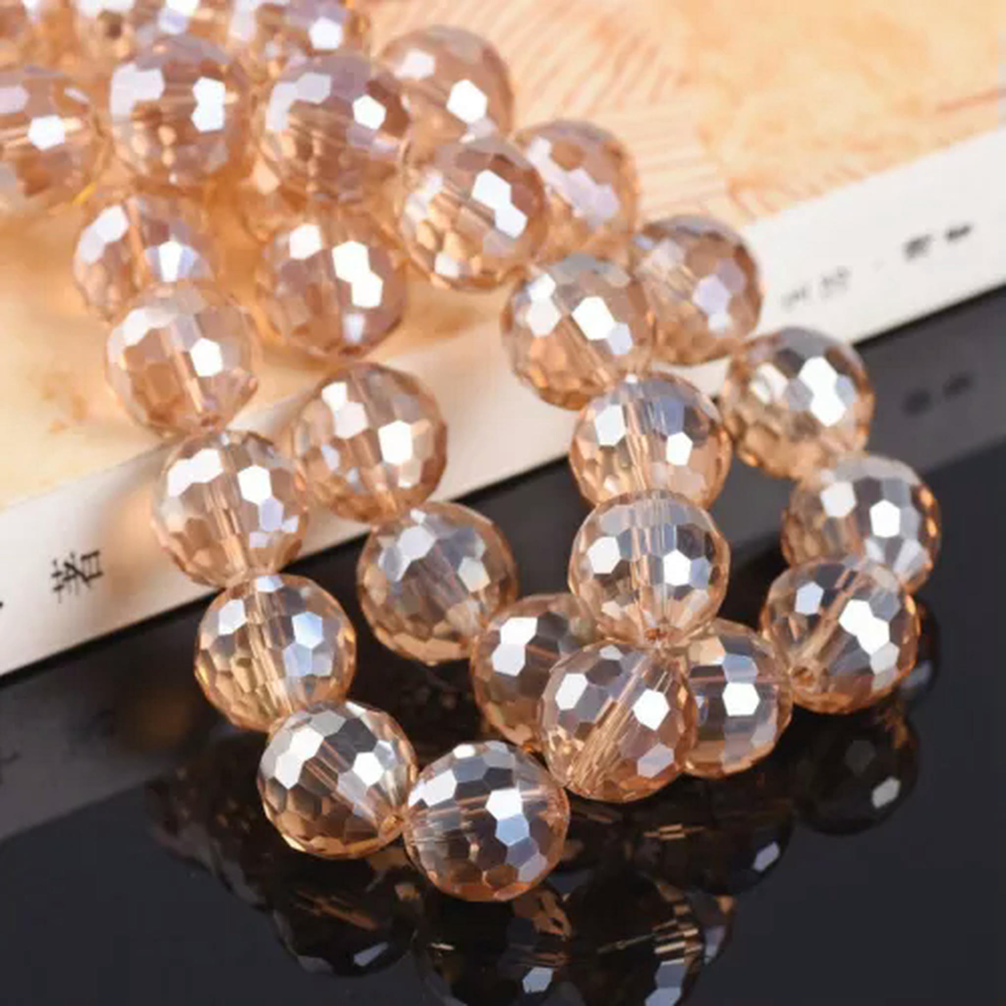 U8MO Colorful Plated Round Disco Ball 6mm 8mm 10mm 12mm 96 Facets ...