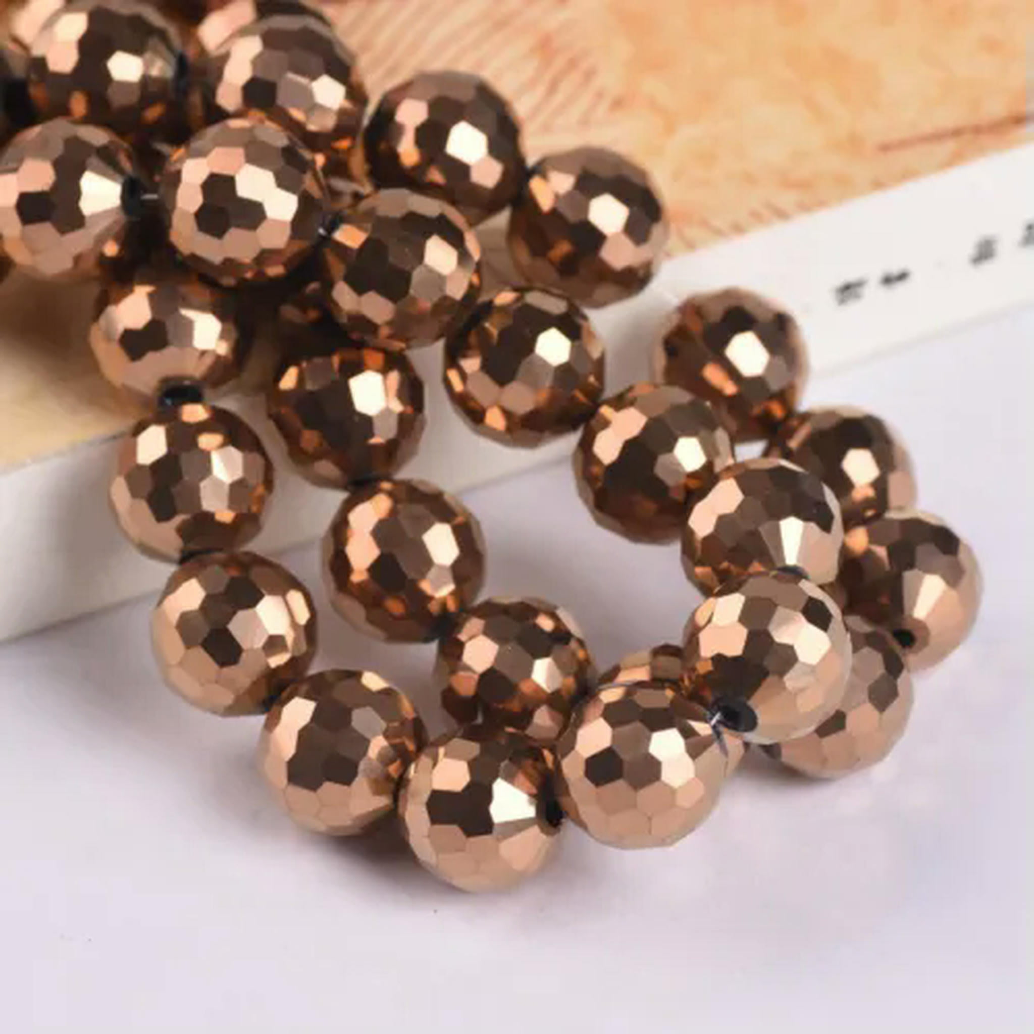 U8MO Colorful Plated Round Disco Ball 6mm 8mm 10mm 12mm 96 Facets ...