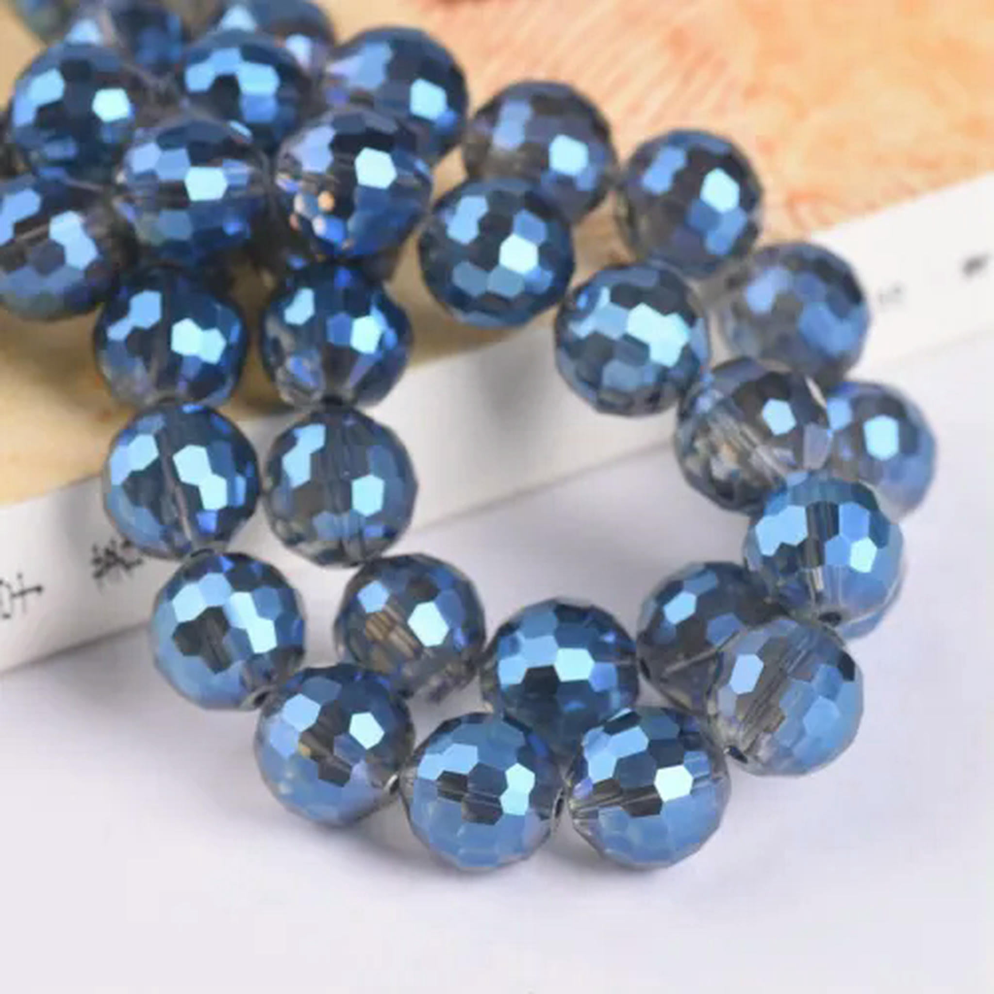 U8MO Colorful Plated Round Disco Ball 6mm 8mm 10mm 12mm 96 Facets ...