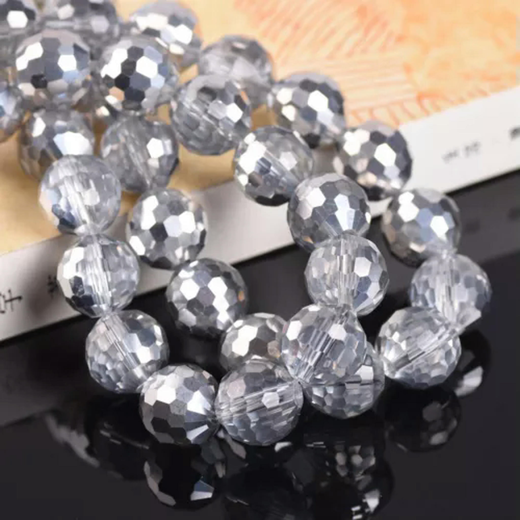 U8MO Colorful Plated Round Disco Ball 6mm 8mm 10mm 12mm 96 Facets ...