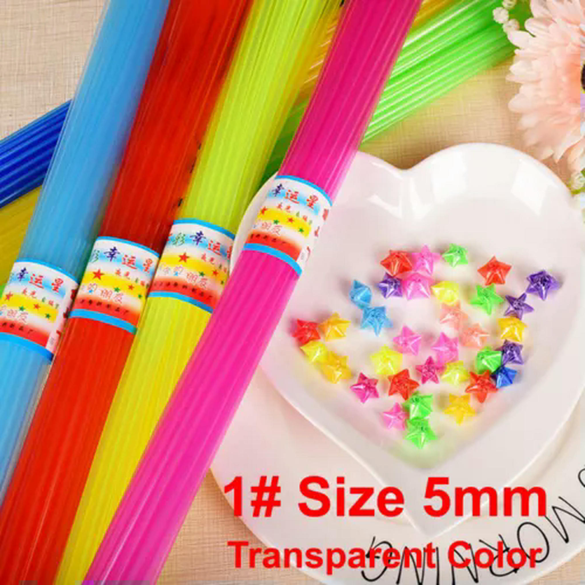 U8MO Craft DIY Mixed Colour 380mm Origami Lucky Star Folding Straw Girl ...