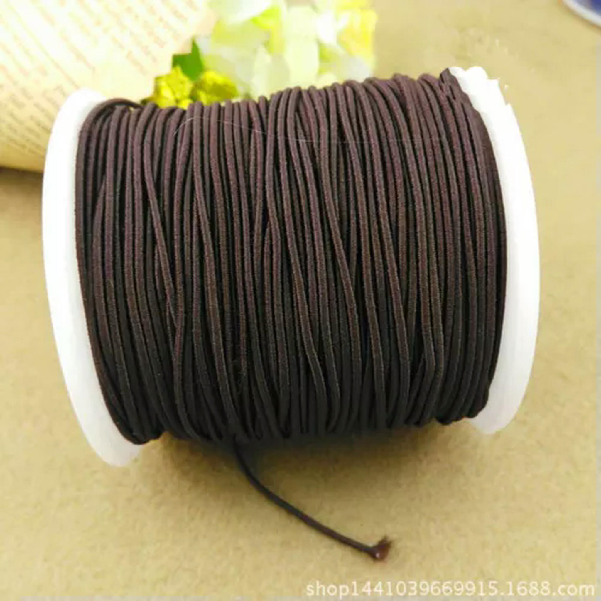U8MO Craft Elastic Stretch Round Beading Cord Braided String Rattail ...