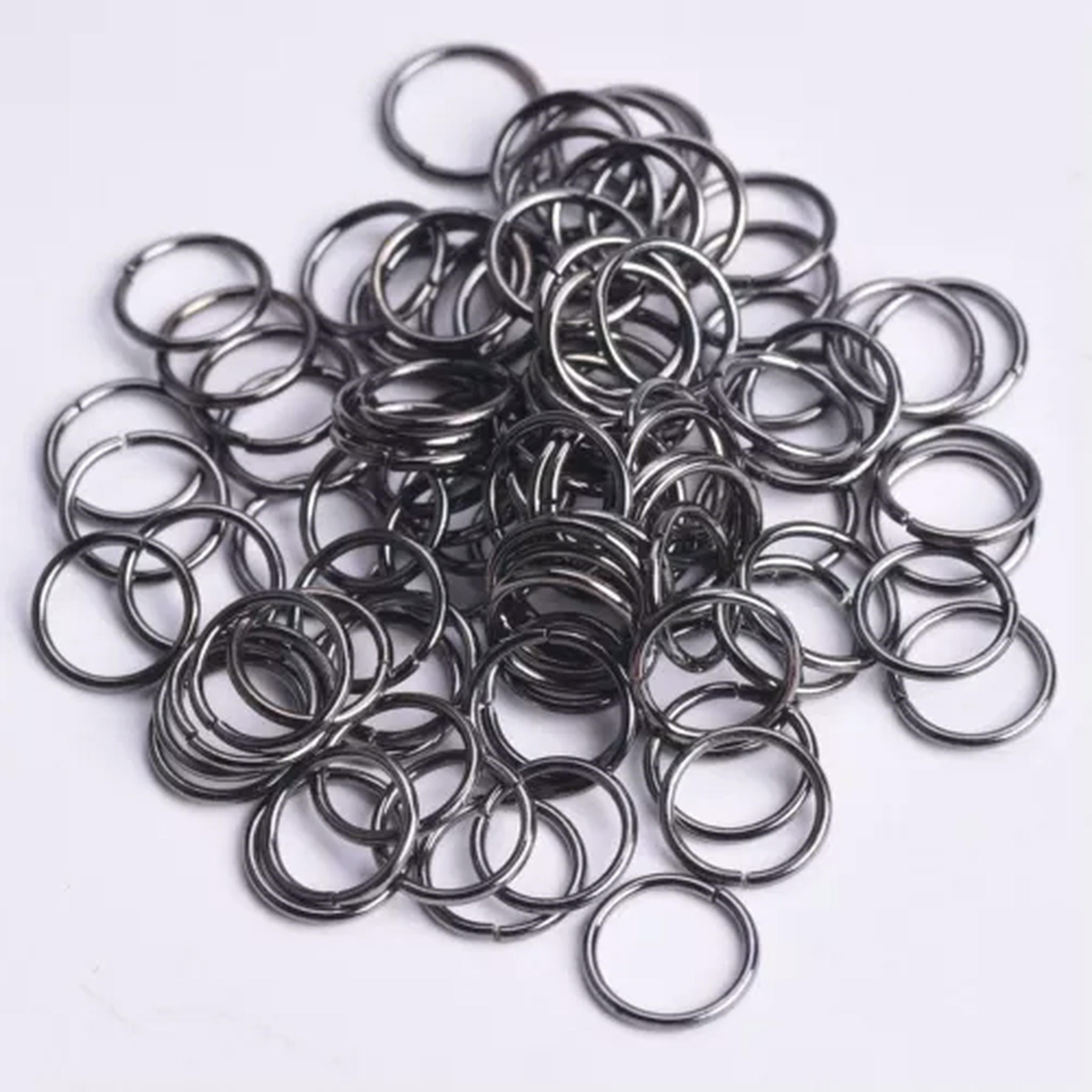 U8MO Gold/Silver/Bronze/Black Metal Jump Rings Split Rings 4/5/6/7/8/10 ...