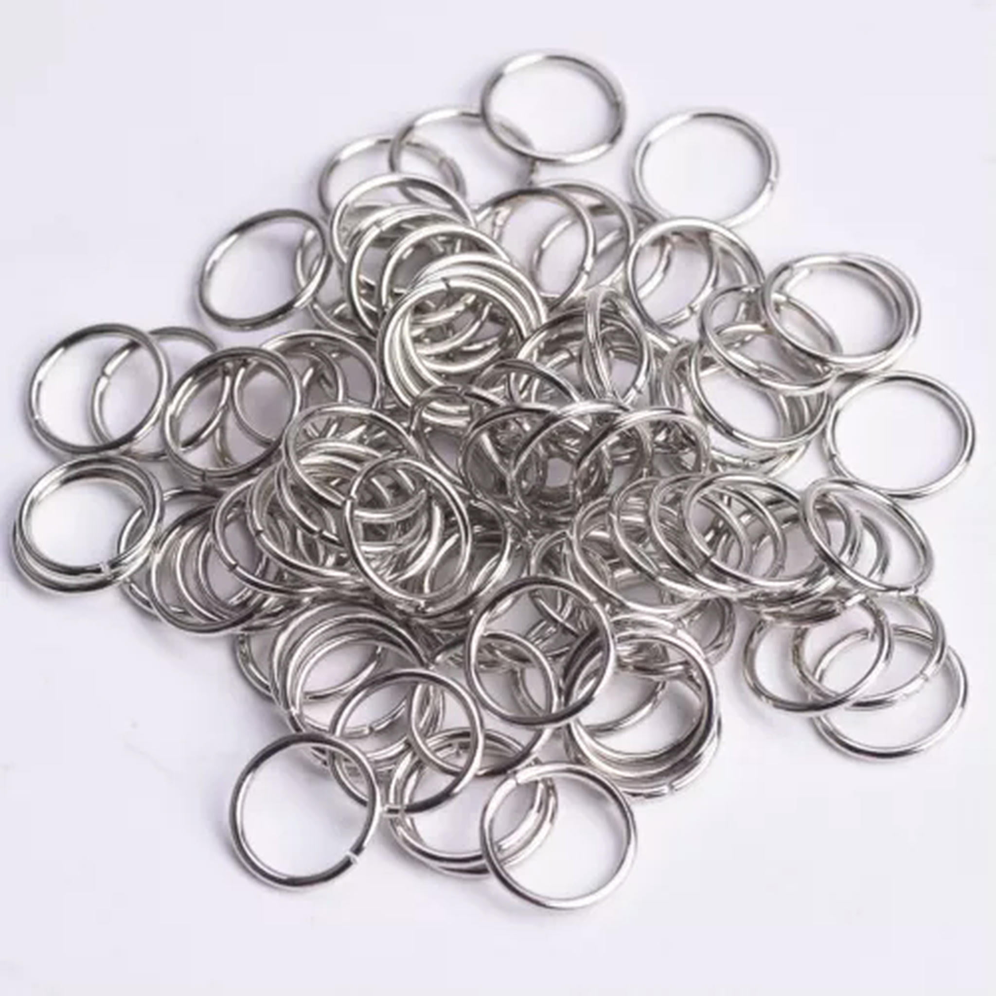 U8MO Gold/Silver/Bronze/Black Metal Jump Rings Split Rings 4/5/6/7/8/10 ...