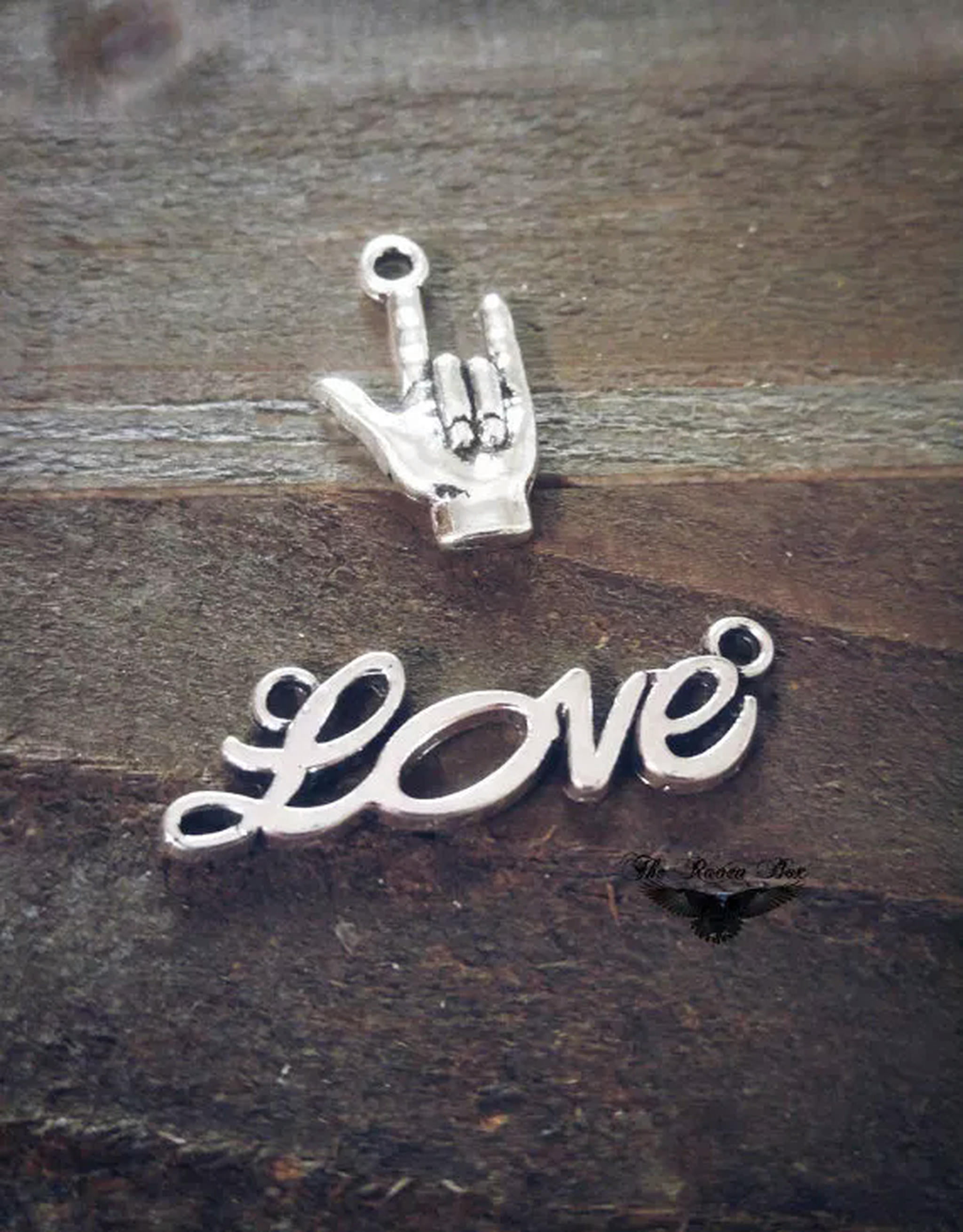 U8MO Hand Charms Sign Language Pendants I Love You ASL Set Word ...