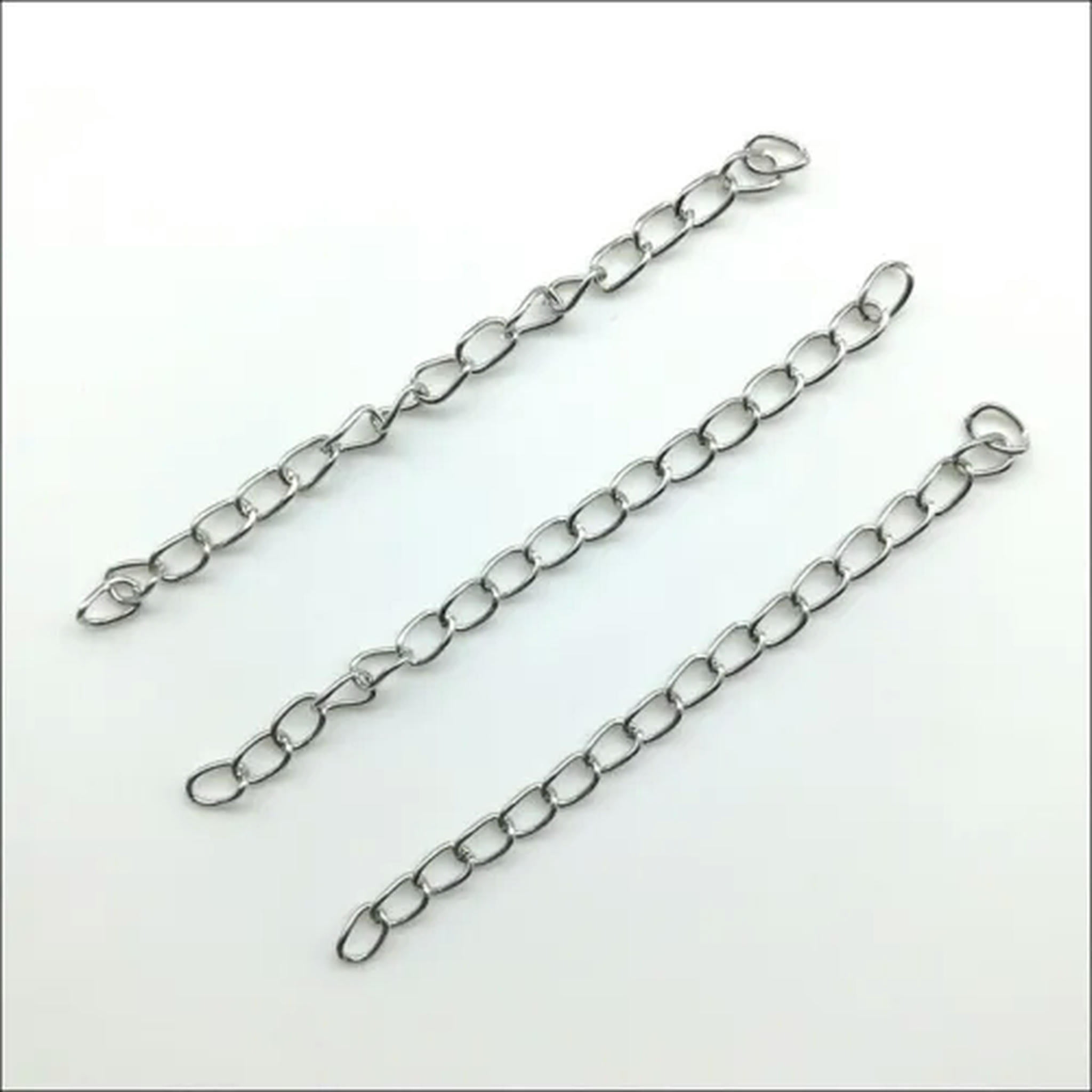 U8MO Lot 100X Extension Link Chain Tail Jewelry Making For Necklace ...