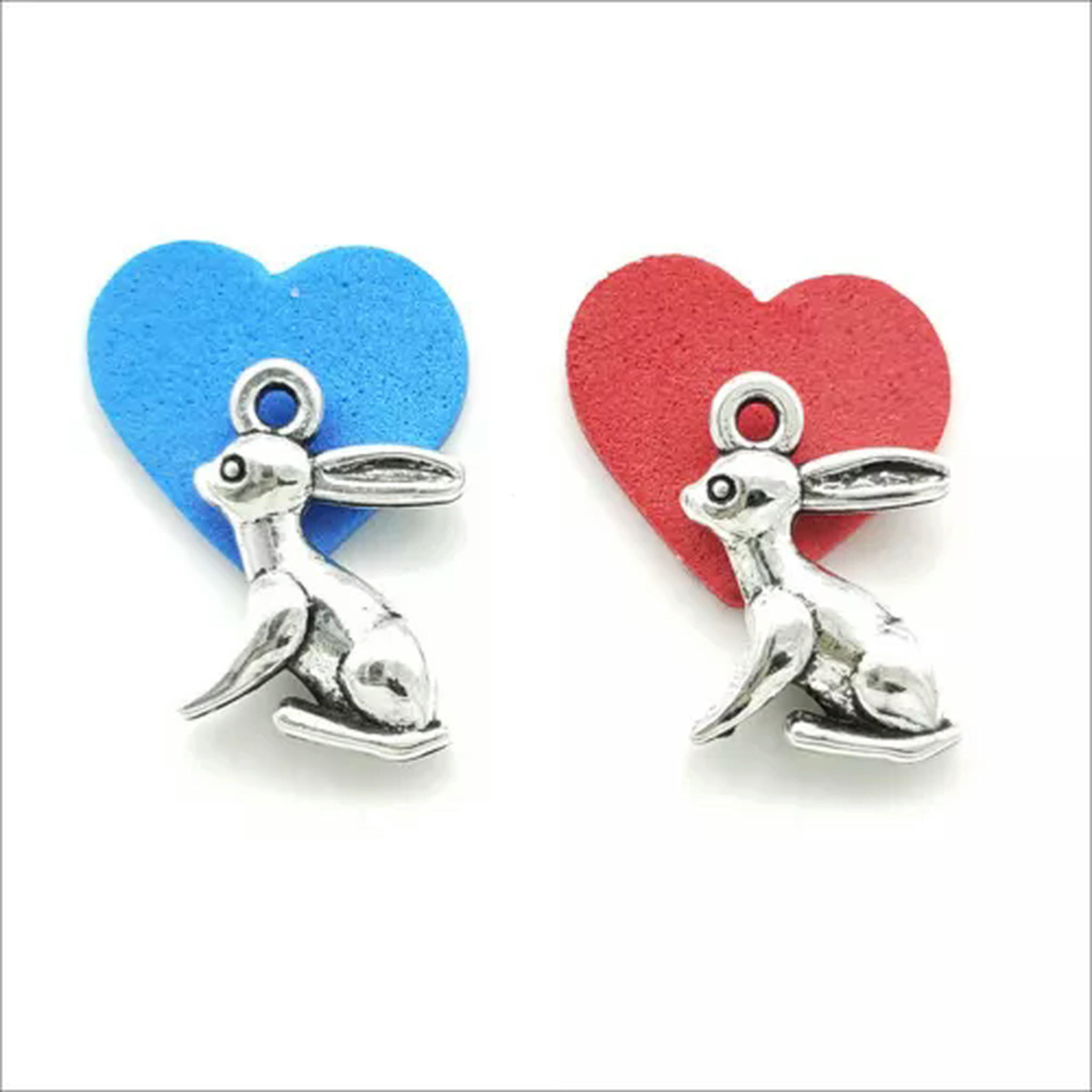 U8MO Lot 20/60X Retro style lovely rabbit alloy charms pendants DIY ...