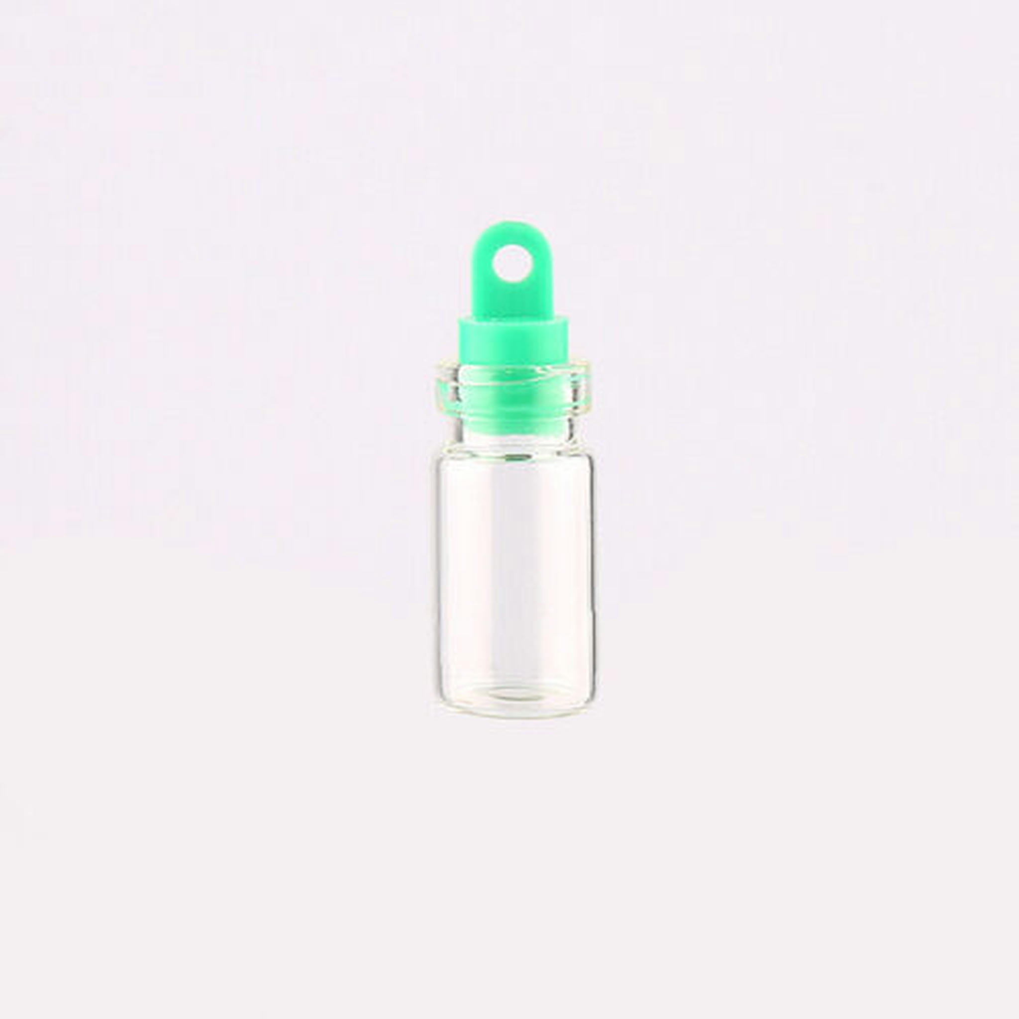 U8MO Lots 100pc 1 /1.5/2/ 2.5ml Small Tiny Empty Cork Stopper Glass ...
