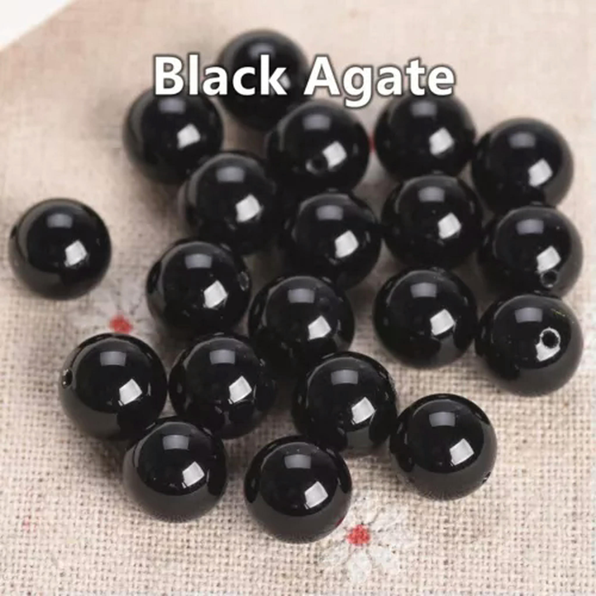 U8MO Natural Stone Round 4mm 6mm 8mm 10mm 12mm Loose Gemstone Beads For ...