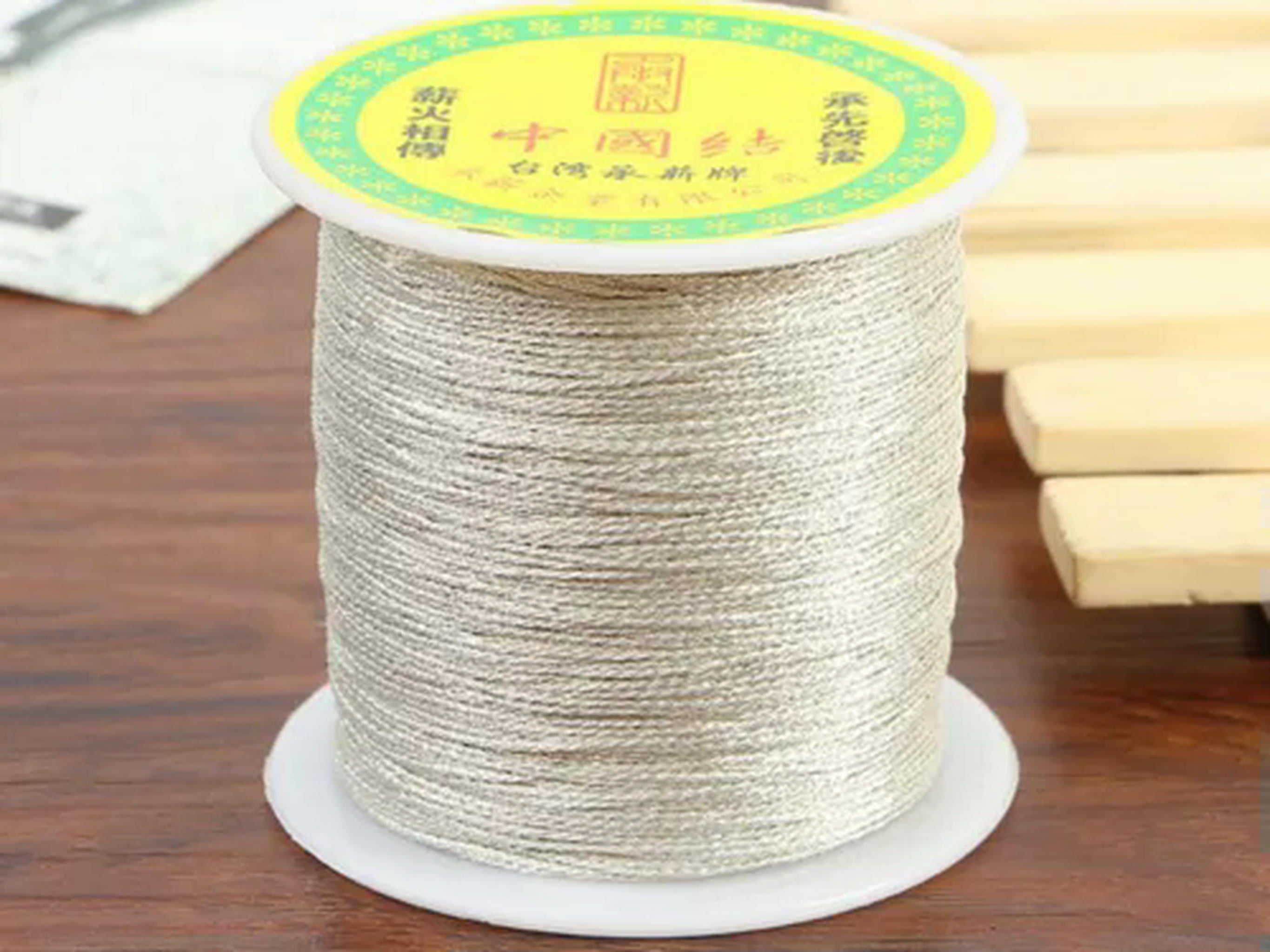 U8MO One Spool Metallic Gold Nylon Twine Beading Thread String for ...