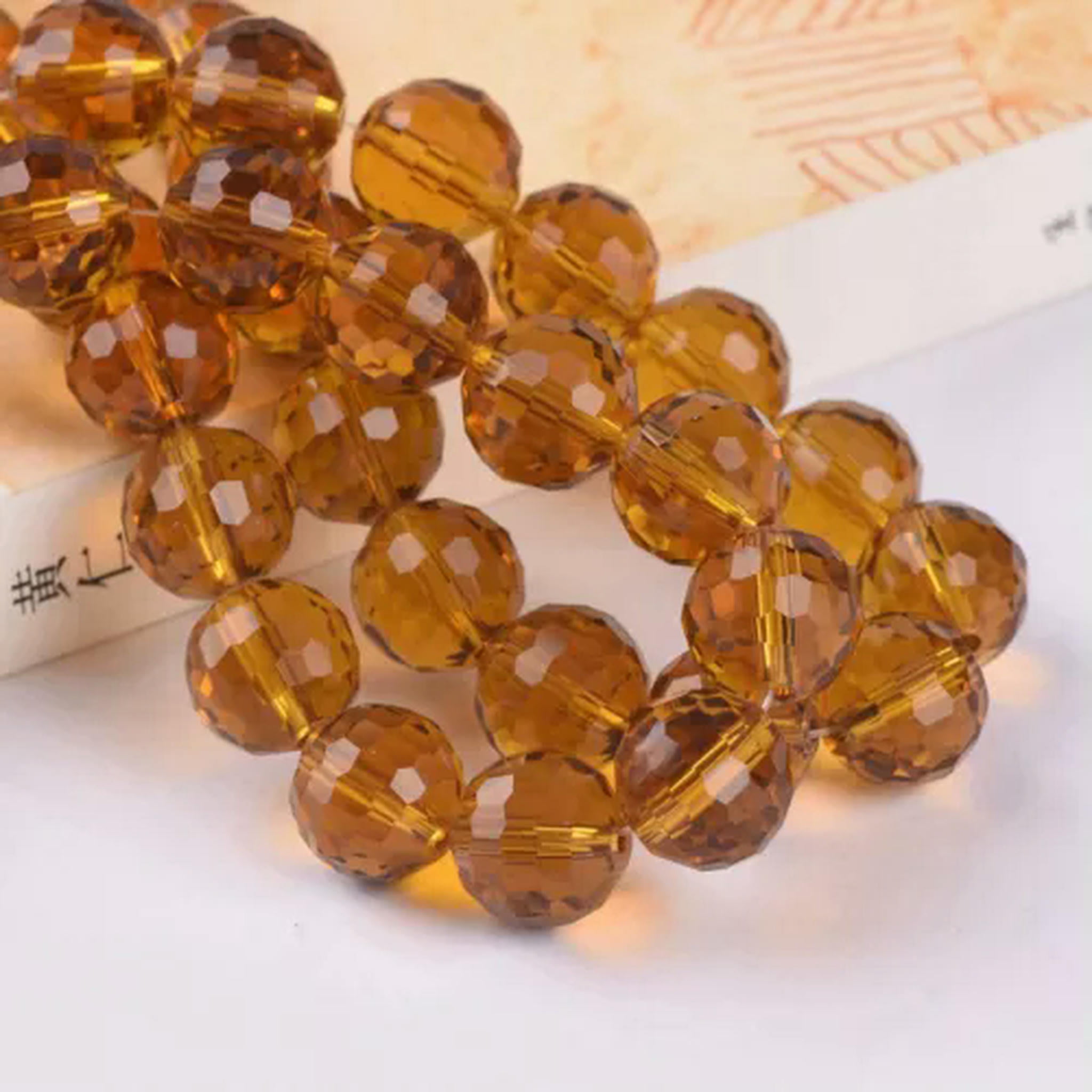 U8MO Round Disco Ball 6mm 8mm 10mm 12mm 96 Facets Faceted Crystal Glass ...