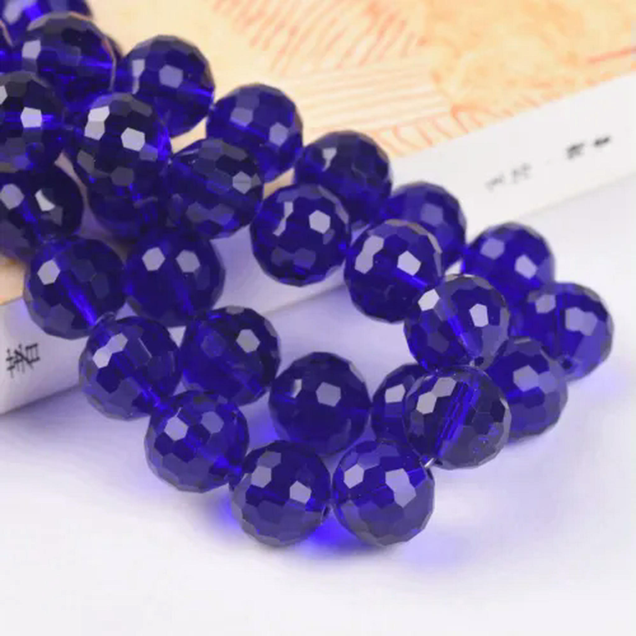 U8MO Round Disco Ball 6mm 8mm 10mm 12mm 96 Facets Faceted Crystal Glass ...